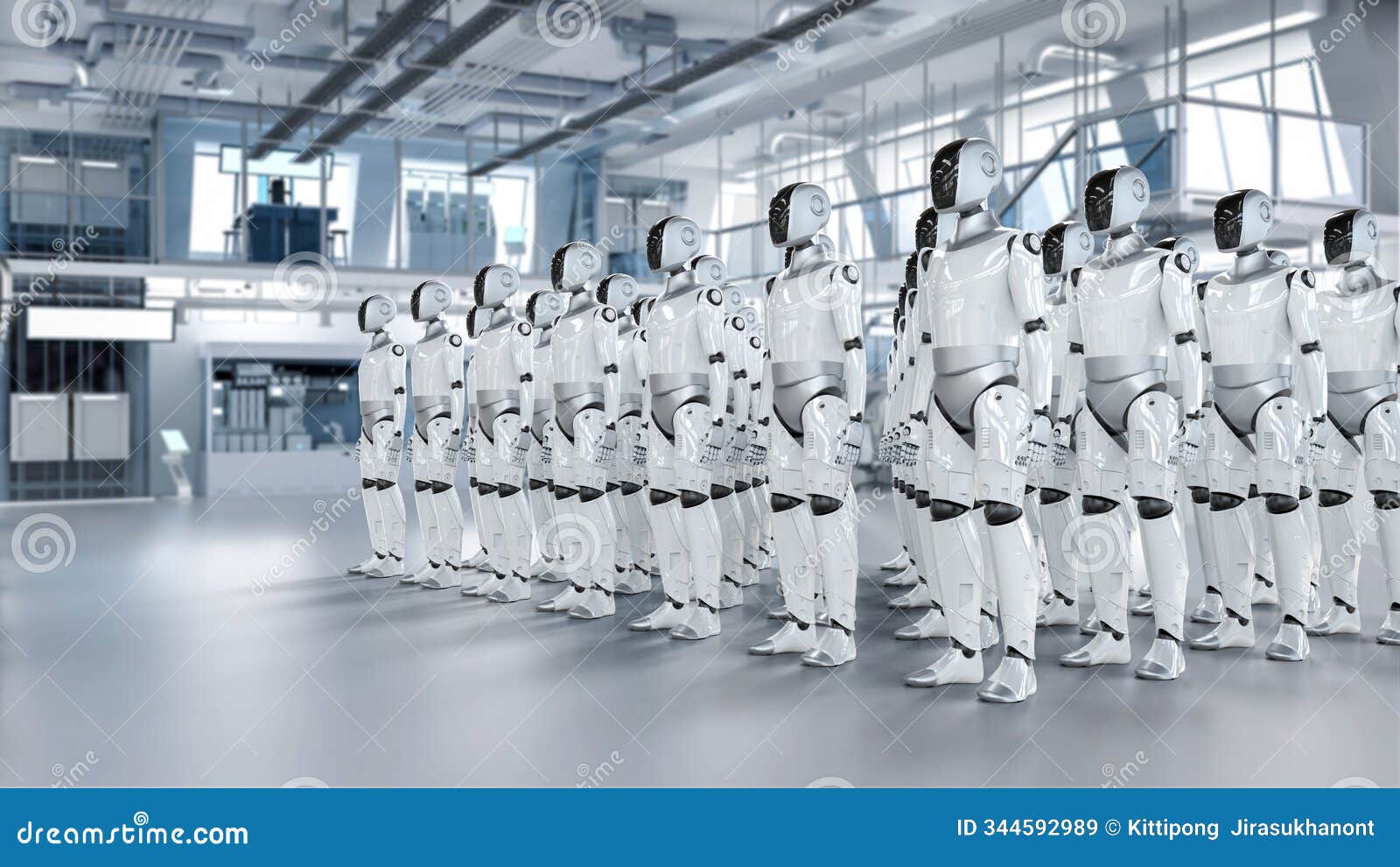 Robot Assembly Line Stock Photo | CartoonDealer.com #98936094