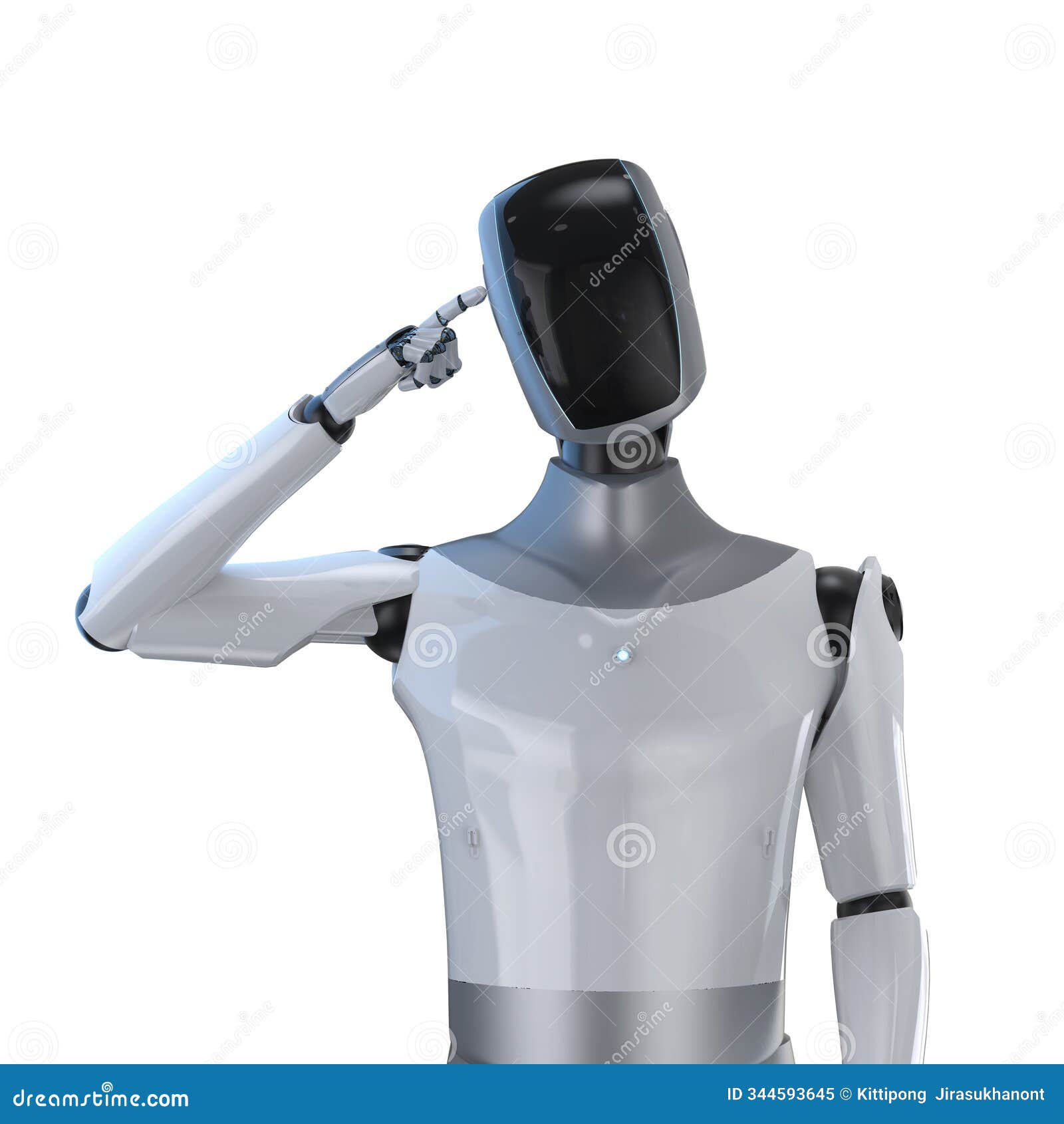 Humanoid Robot Doctor Tablet Brain Royalty-Free Stock Photo ...