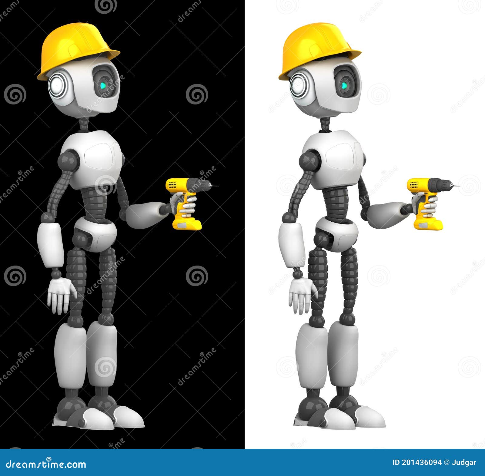Robot Builder With Pliers Royalty-Free Stock Image | CartoonDealer.com ...