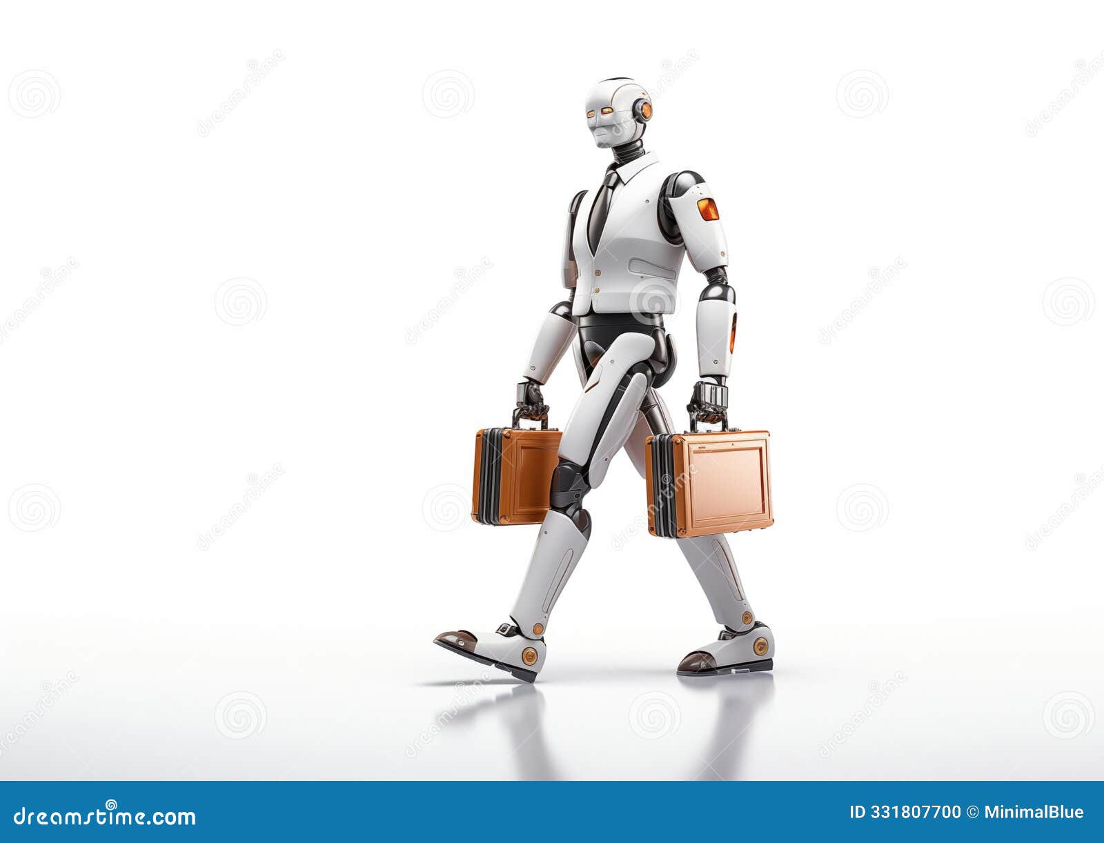 Robot Carrying A Birthday Cake Vector Illustration | CartoonDealer.com ...