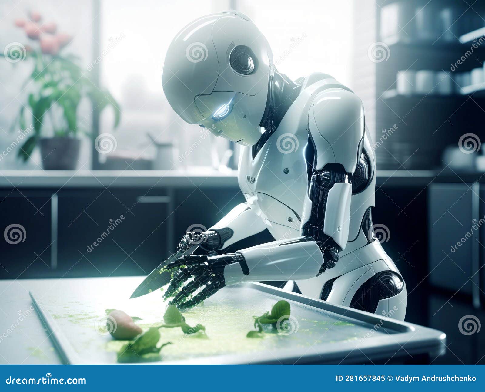 Replacing Human Labor With Robotics. Innovative Industry Humanoid Robot ... Replacing Human Labor With Robotics. Innovative Industry Humanoid Robot ...