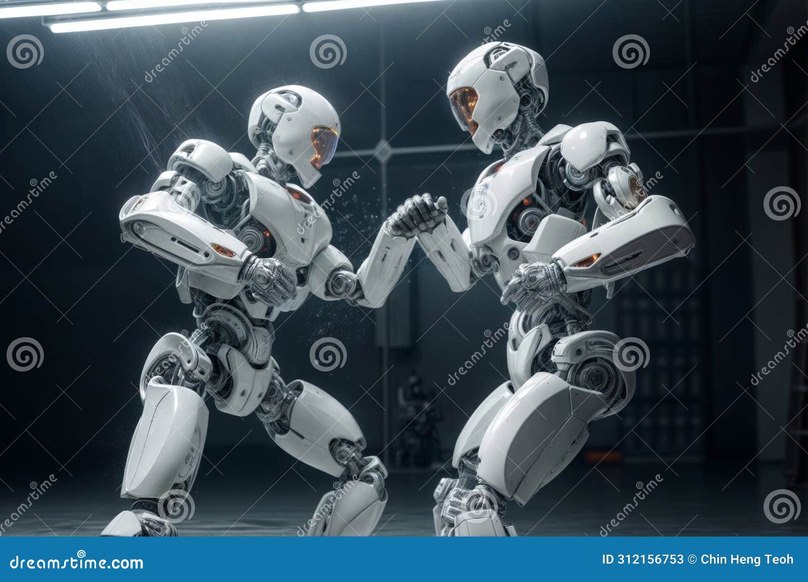 Fighting 3d Humanoid Icon Royalty-Free Cartoon | CartoonDealer.com ...