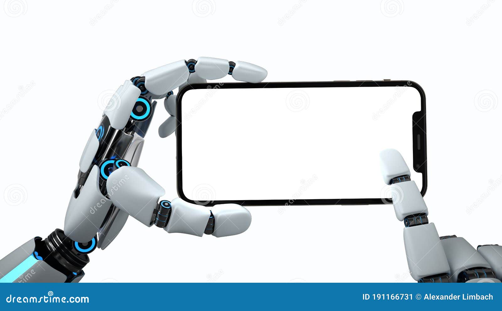 Hand Humanoid Robot Touch Global Futuristic Network Connection. 3D ...