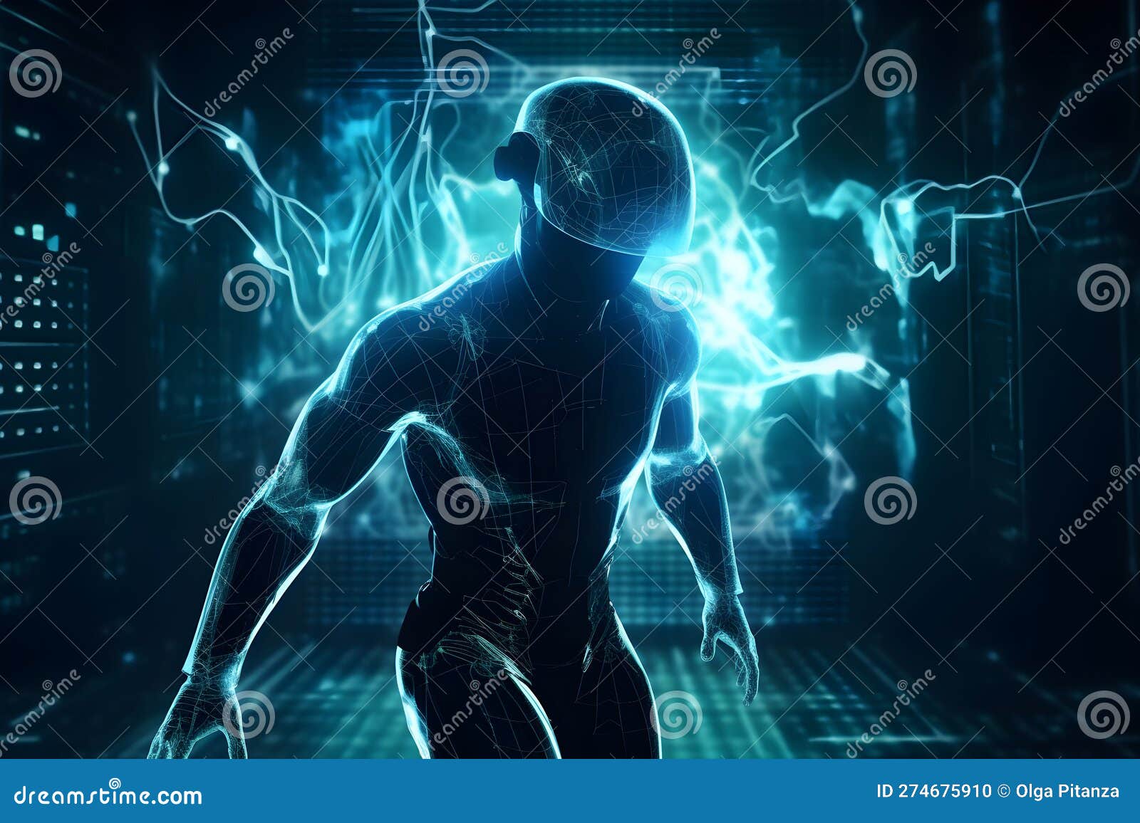 Artificial Internal Organs. Surgery Of Future. Surgeon And Cyborg ...