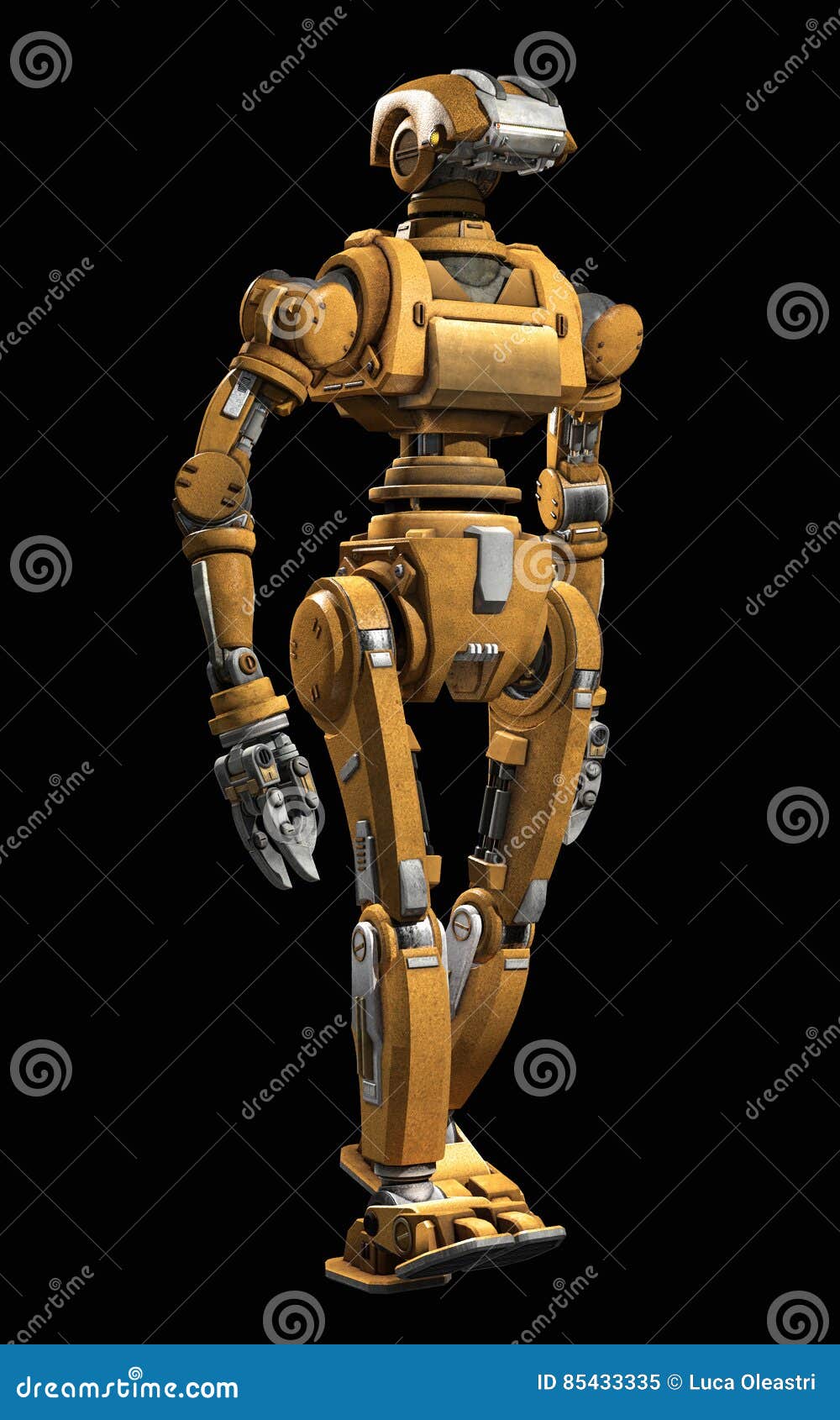 Humanoid Robot Training Flip Chart Stock Photo | CartoonDealer.com ...