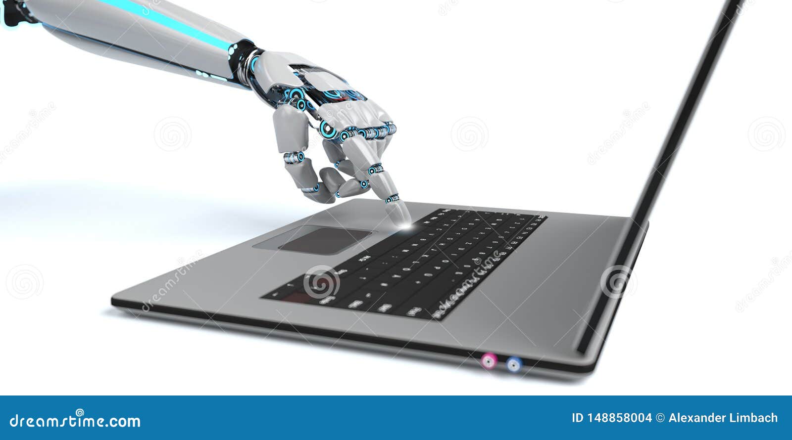 Humanoid Robot Notebook stock illustration. Illustration of futuristic ...