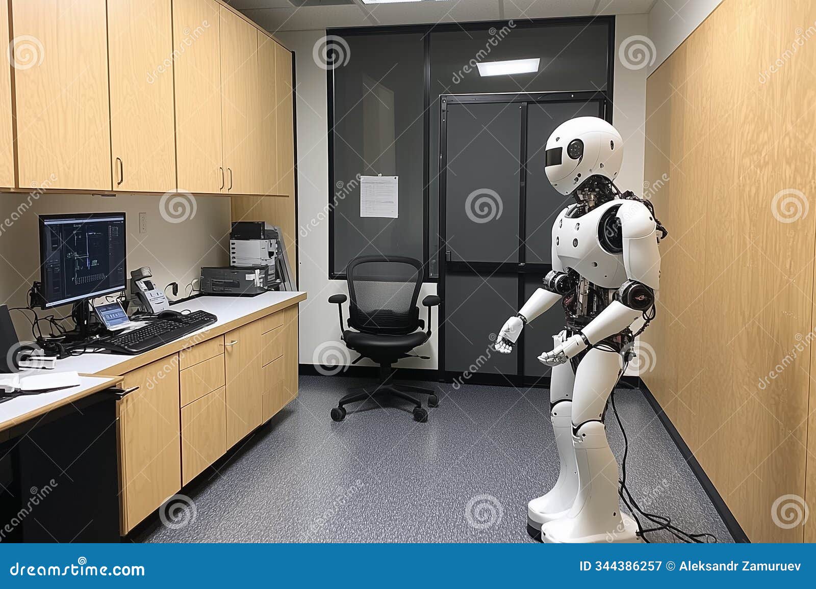 A Humanoid Robot is Positioned in an Office, Indicating the Integration ...
