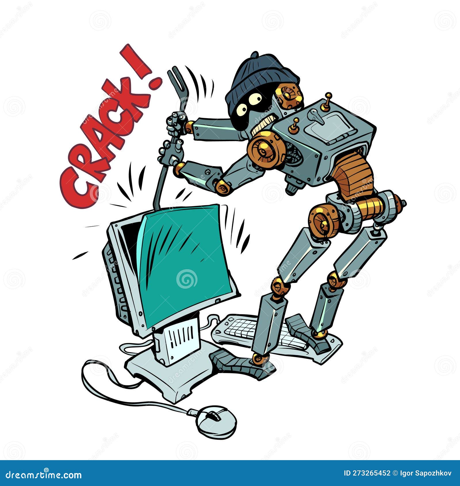 Thief Bot Robot Hacker Graph Money Bags World Map Background Pirate ...