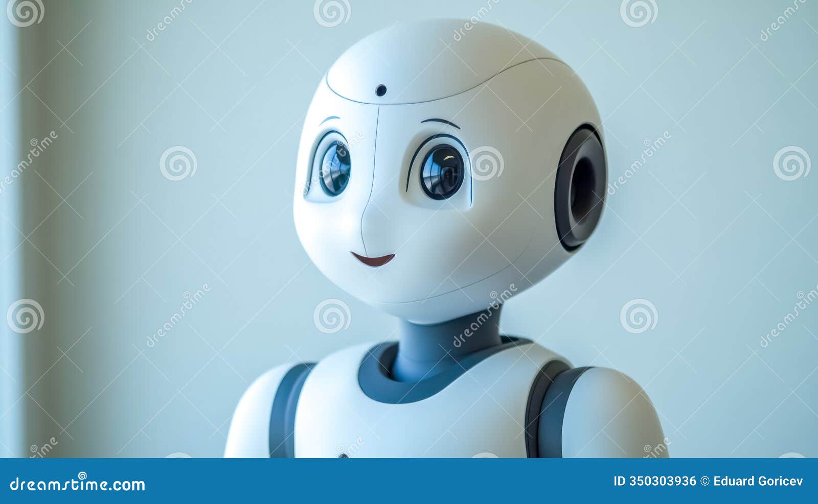 Humanoid Robot Showing Gentle and Empathetic Expression, Future of ...
