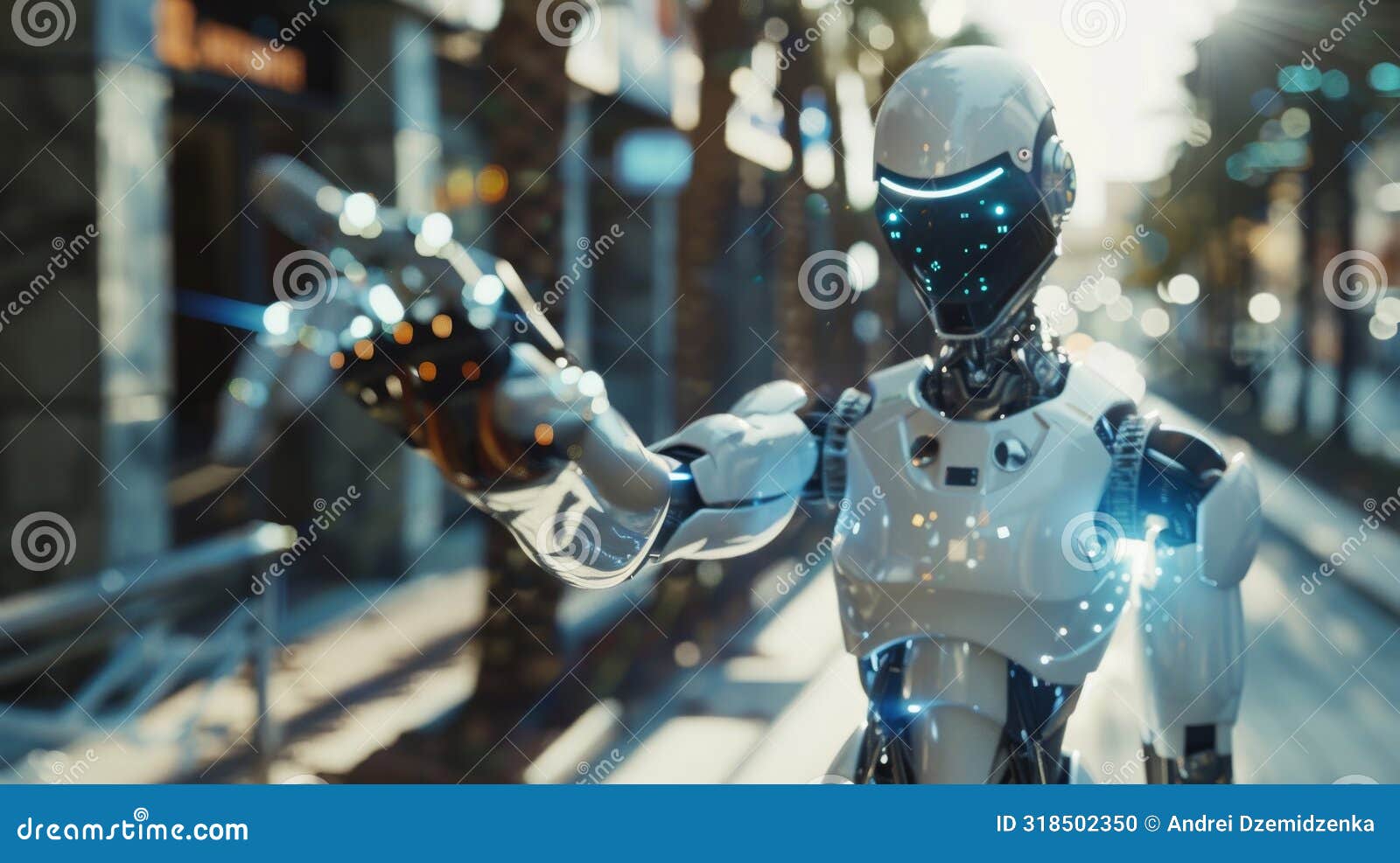 A Humanoid Robot Uses AI To Activate the Web 3.0 Virtual Interface ...