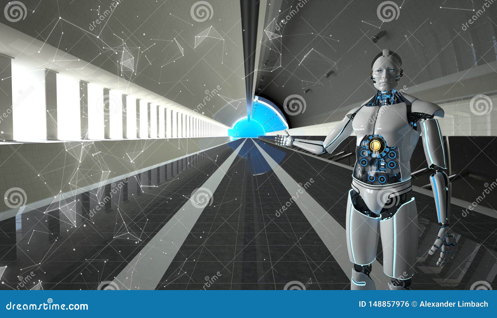 Humanoid Robot Development Engineer Stock Illustration - Illustration ...