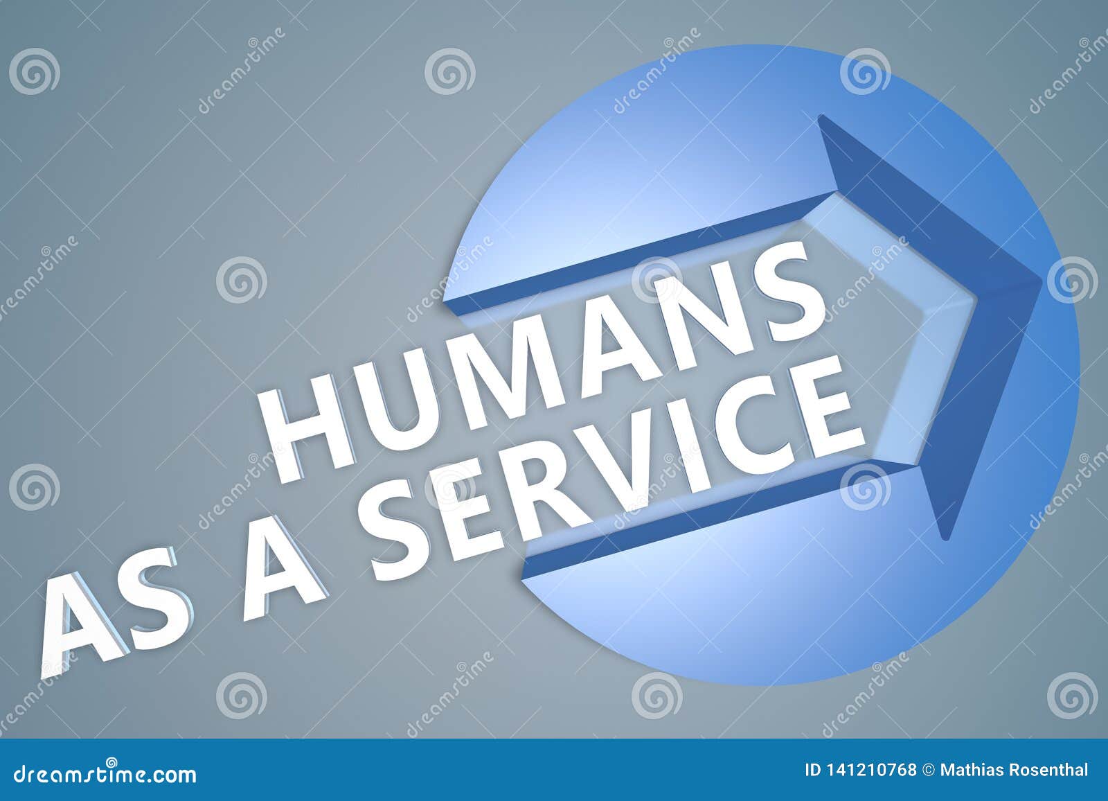 Humans as a Service stock illustration. Illustration of resource ...