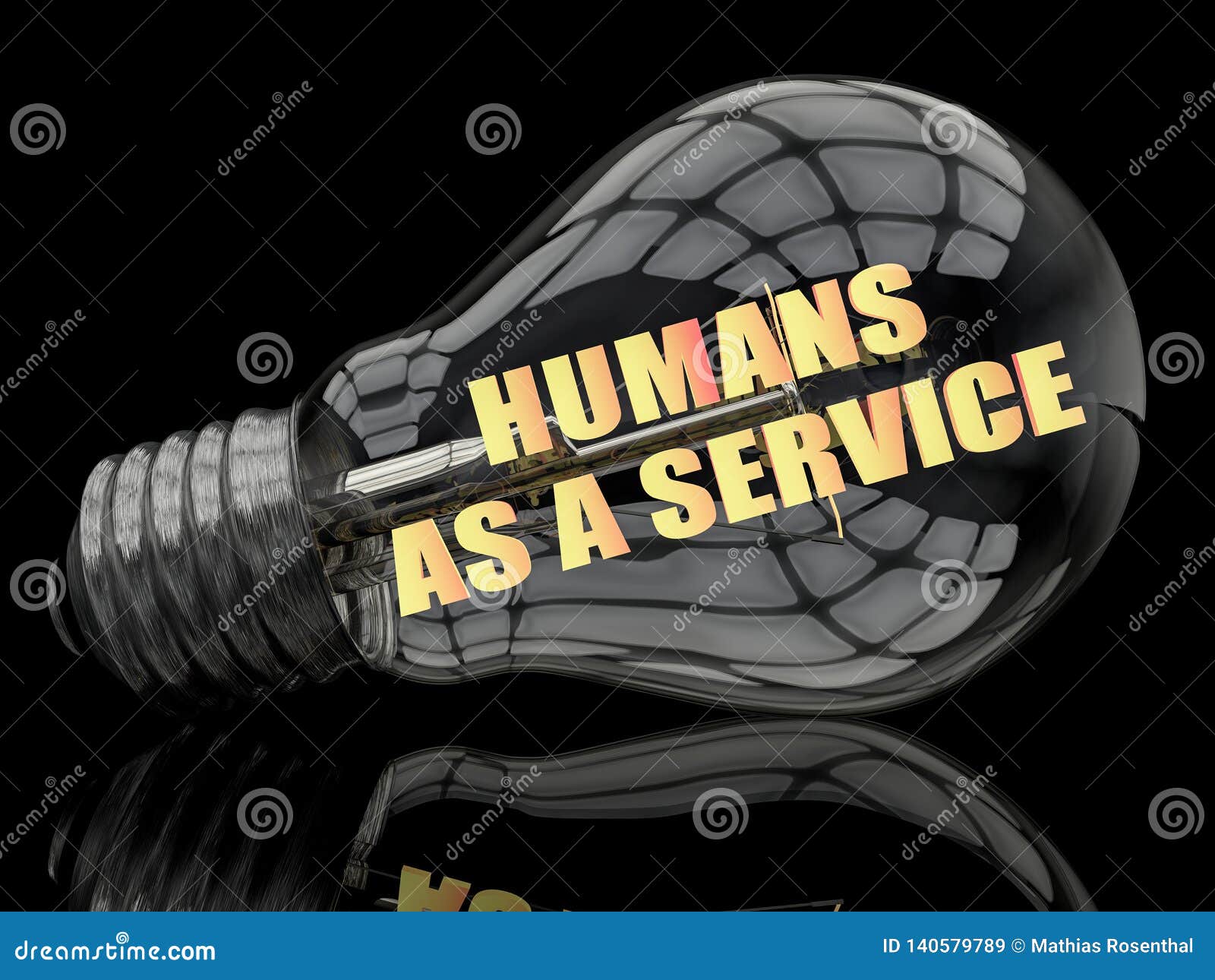 Humans as a Service stock illustration. Illustration of development ...