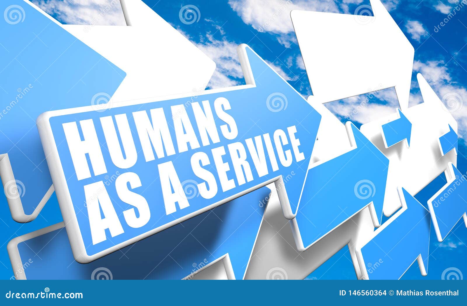 Humans as a Service stock illustration. Illustration of recruitment ...