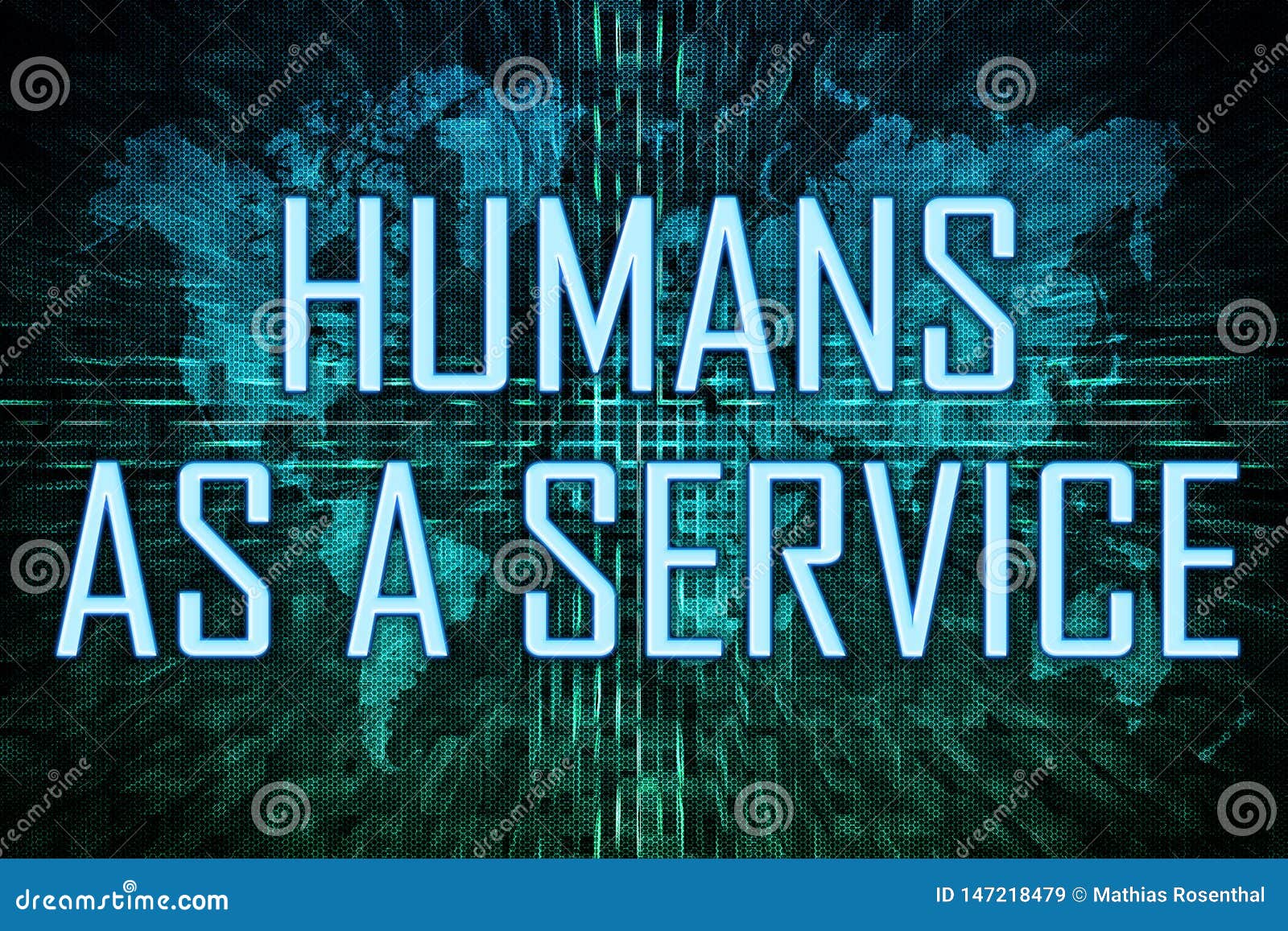 Humans as a Service stock illustration. Illustration of leader - 147218479