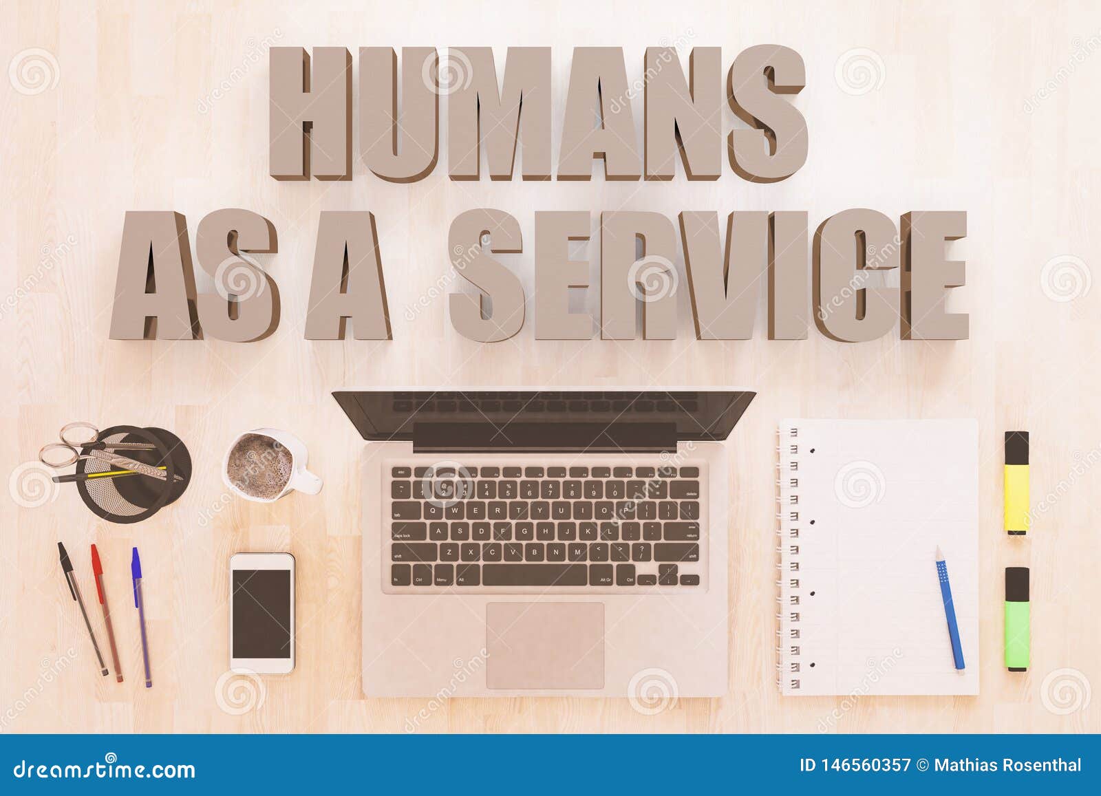 Humans as a Service stock illustration. Illustration of work - 146560357