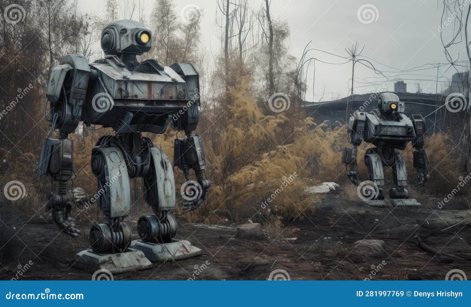 With Humans Gone, Robots on Earth Stay Alone Creating Using Generative ...