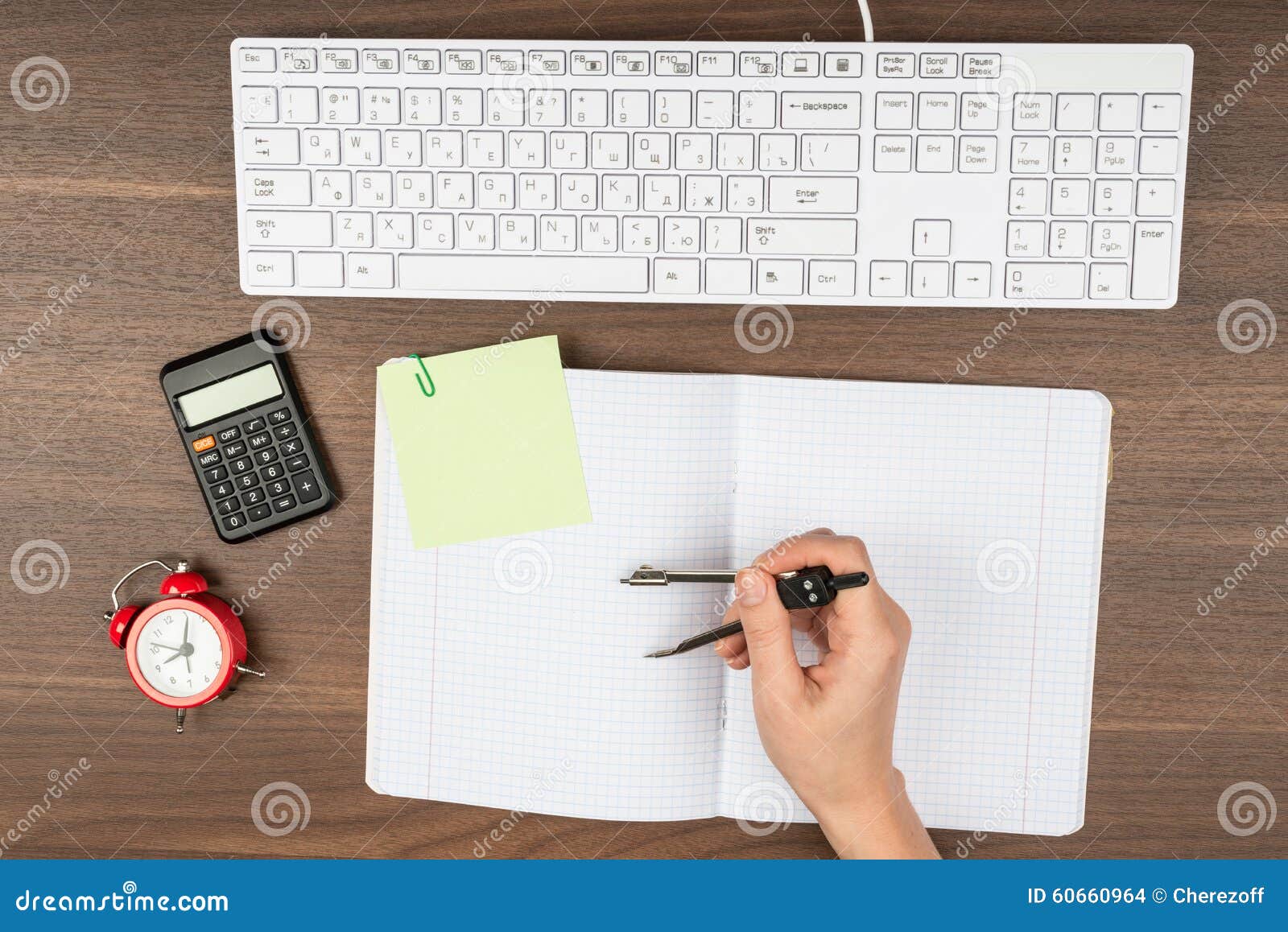 Humans Hands With Ruler And Pencil Stock Image | CartoonDealer.com ...