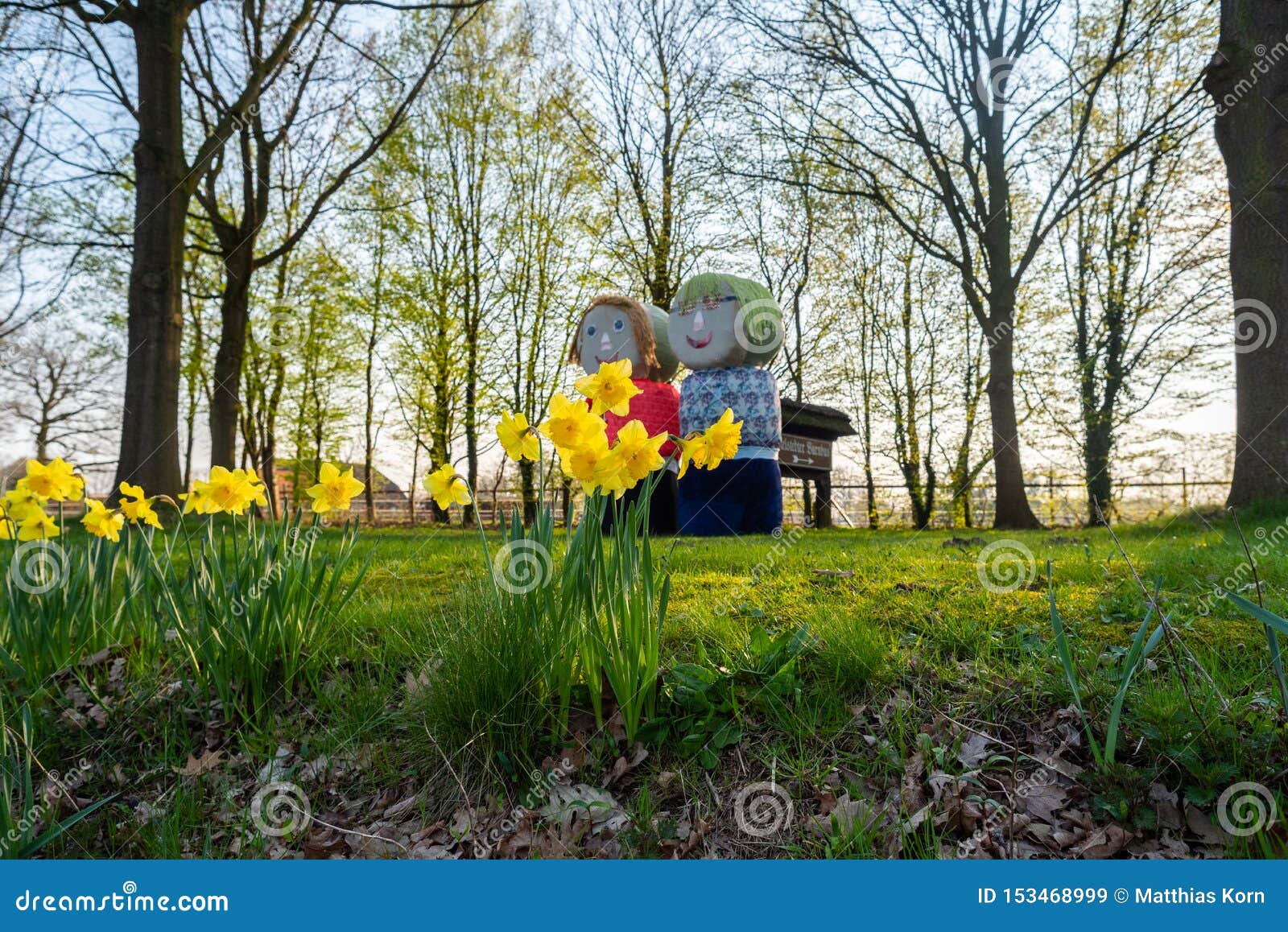 Humans from Hay Bales Stand at the Roadside Stock Image - Image of ...