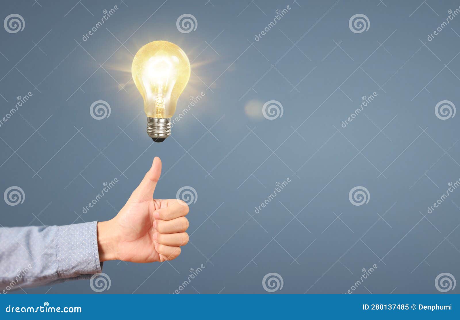 Humans Hold Light Bulbs in Hand Innovative Technology Stock Image ...