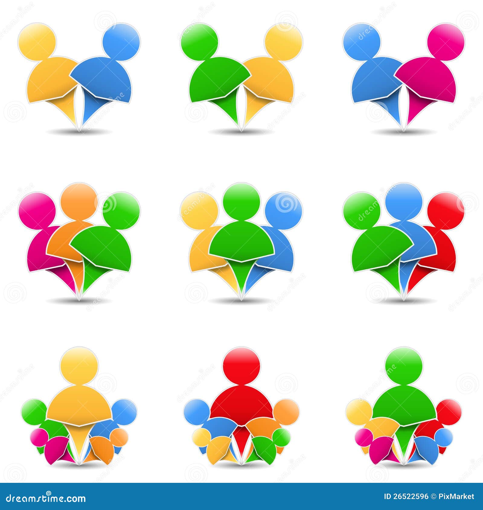 Humans Icons stock vector. Illustration of concept, banner - 26522596