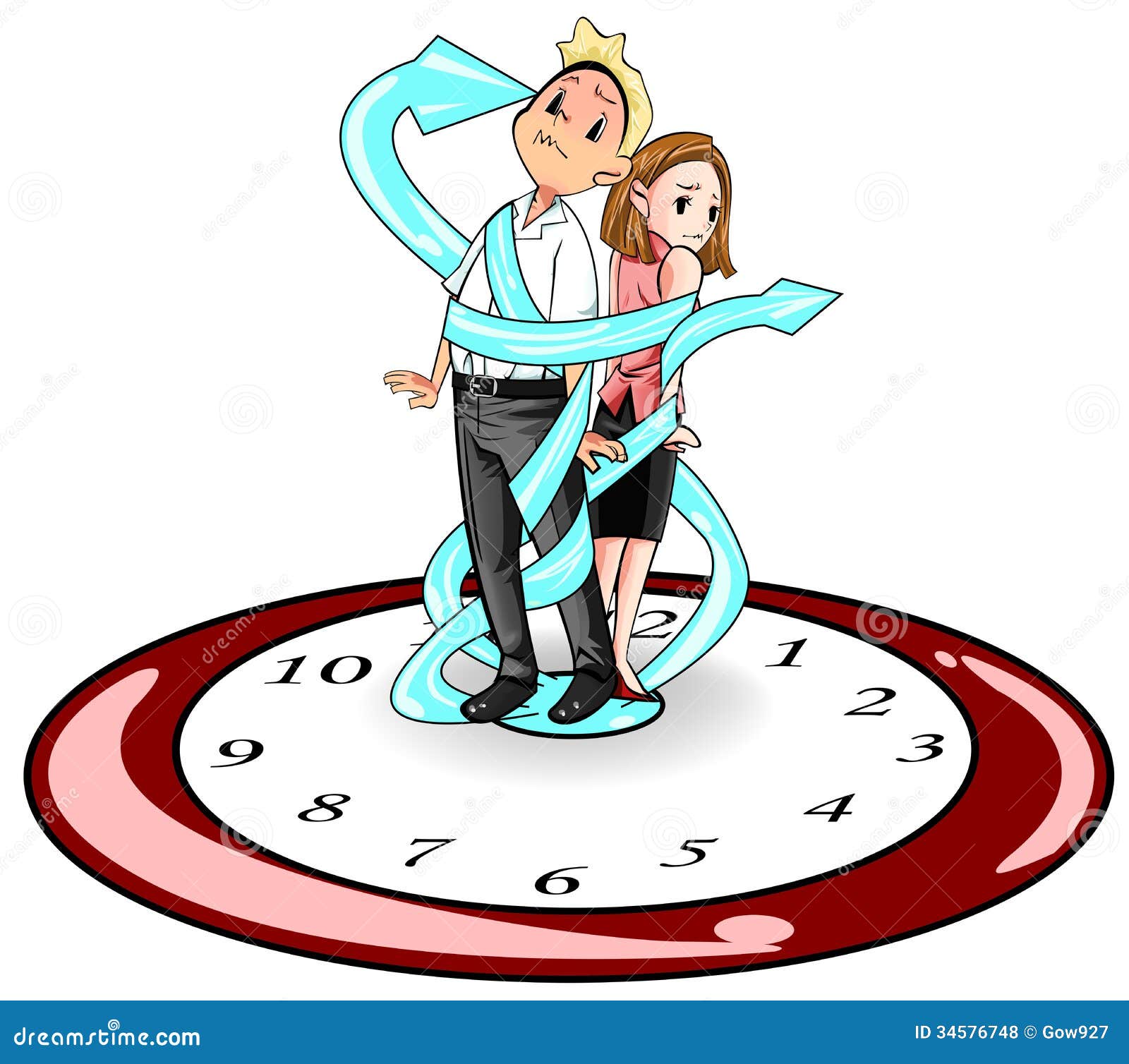 Humans are Imprisoned by Time (vector) 2 Stock Vector - Illustration of ...