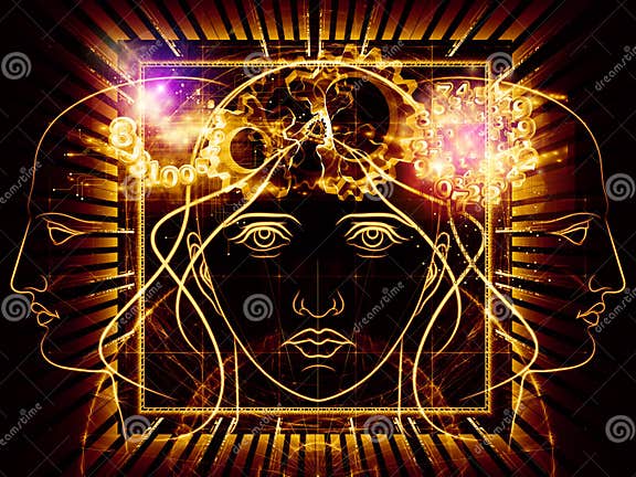 Of humans and numbers stock illustration. Illustration of idea - 24285973