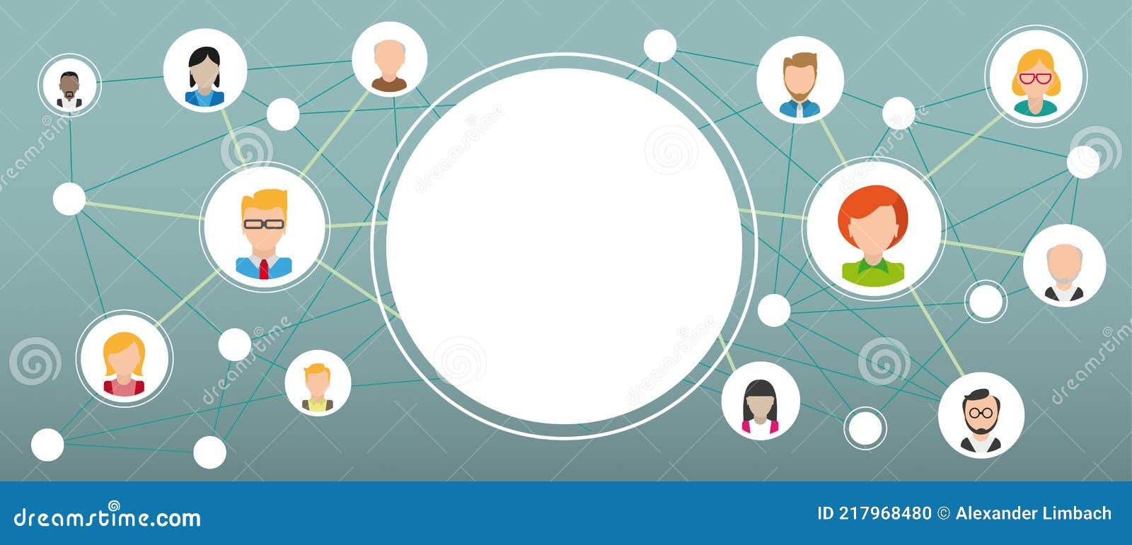 Humans Social Network Checklist Hands Vector Illustration ...