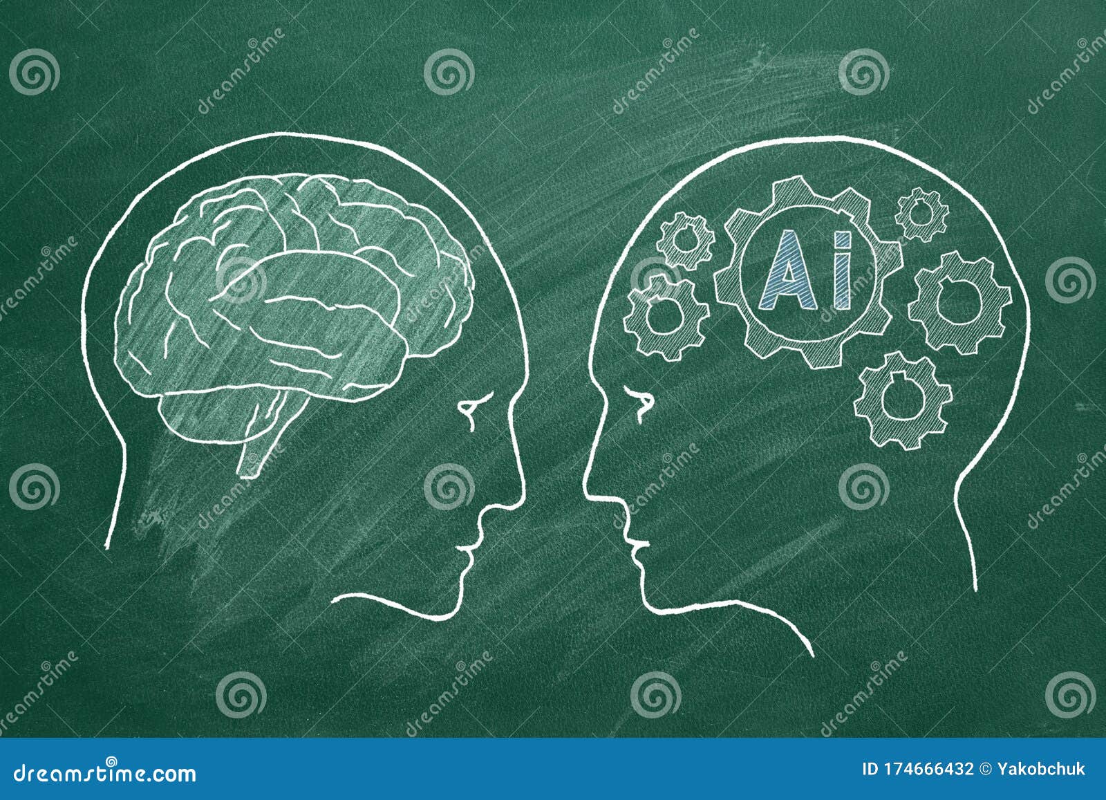 Humans vs Robots stock photo. Image of genius, intelligence - 174666432