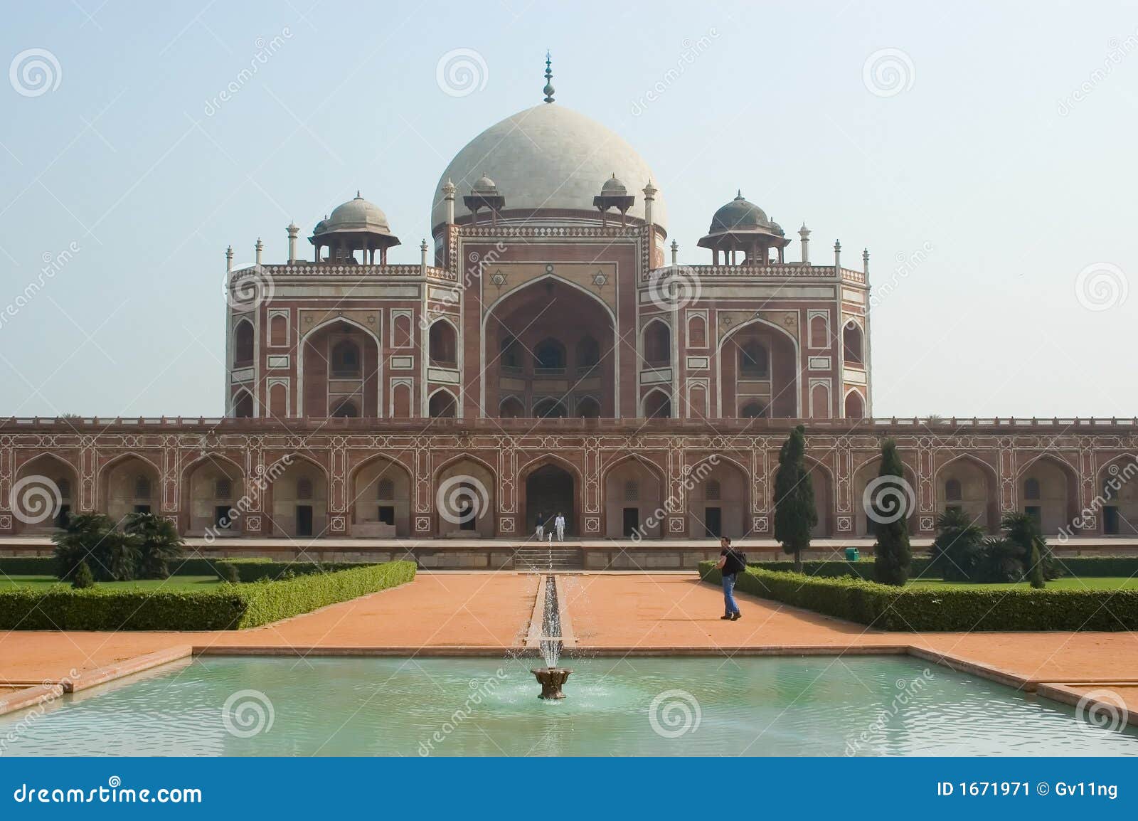 Humaun s Tomb stock image. Image of india, delhi, fountain - 1671971