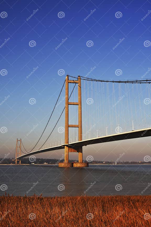Humber Bridge stock image. Image of bridge, connection - 4351315
