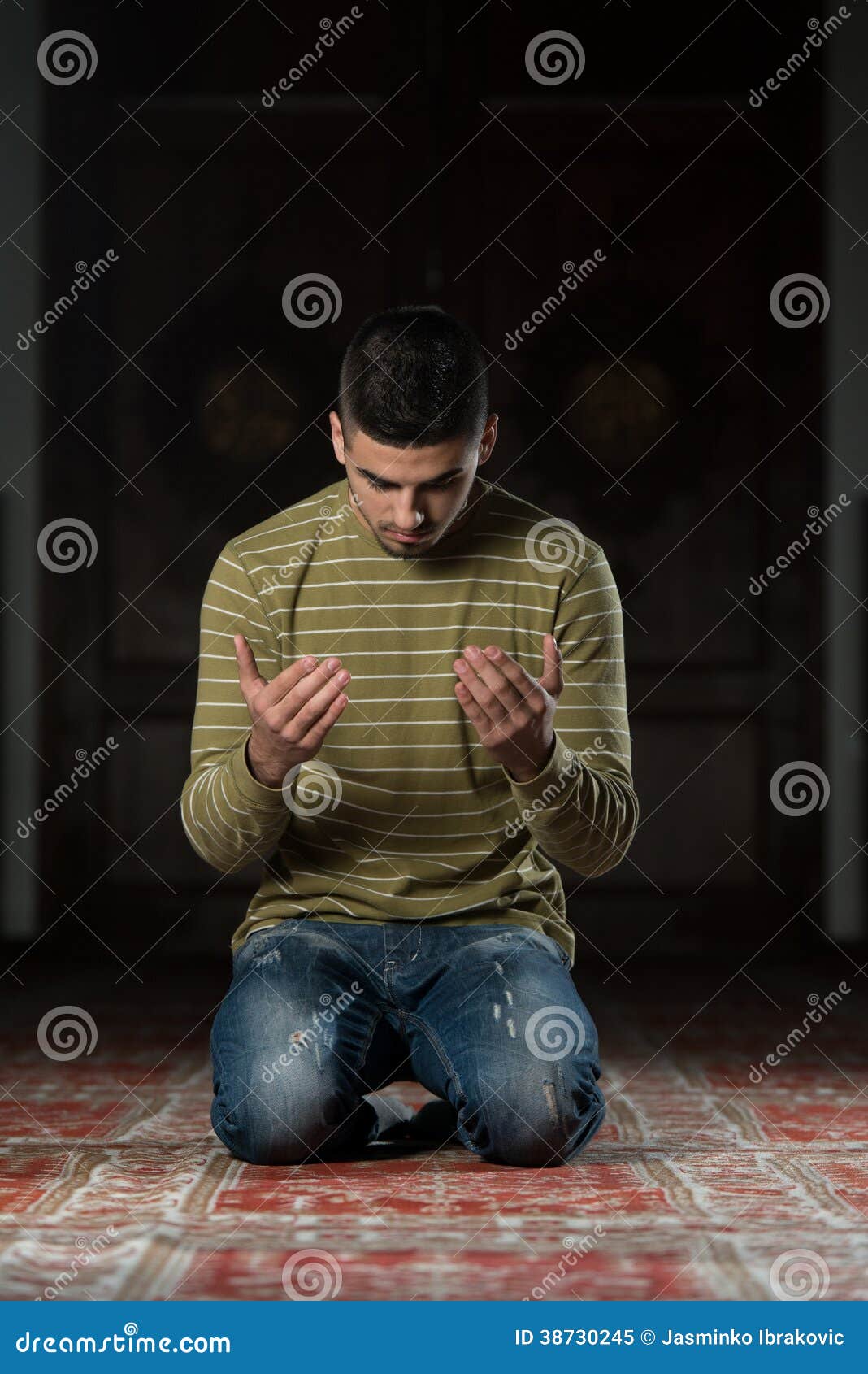 Humble Muslim Prayer stock image. Image of culture, face - 38730245