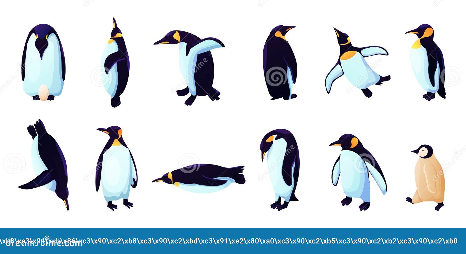 Two Gentoo Penguins Holding Hands. Vector Illustration | CartoonDealer ... Two Gentoo Penguins Holding Hands. Vector Illustration | CartoonDealer ...