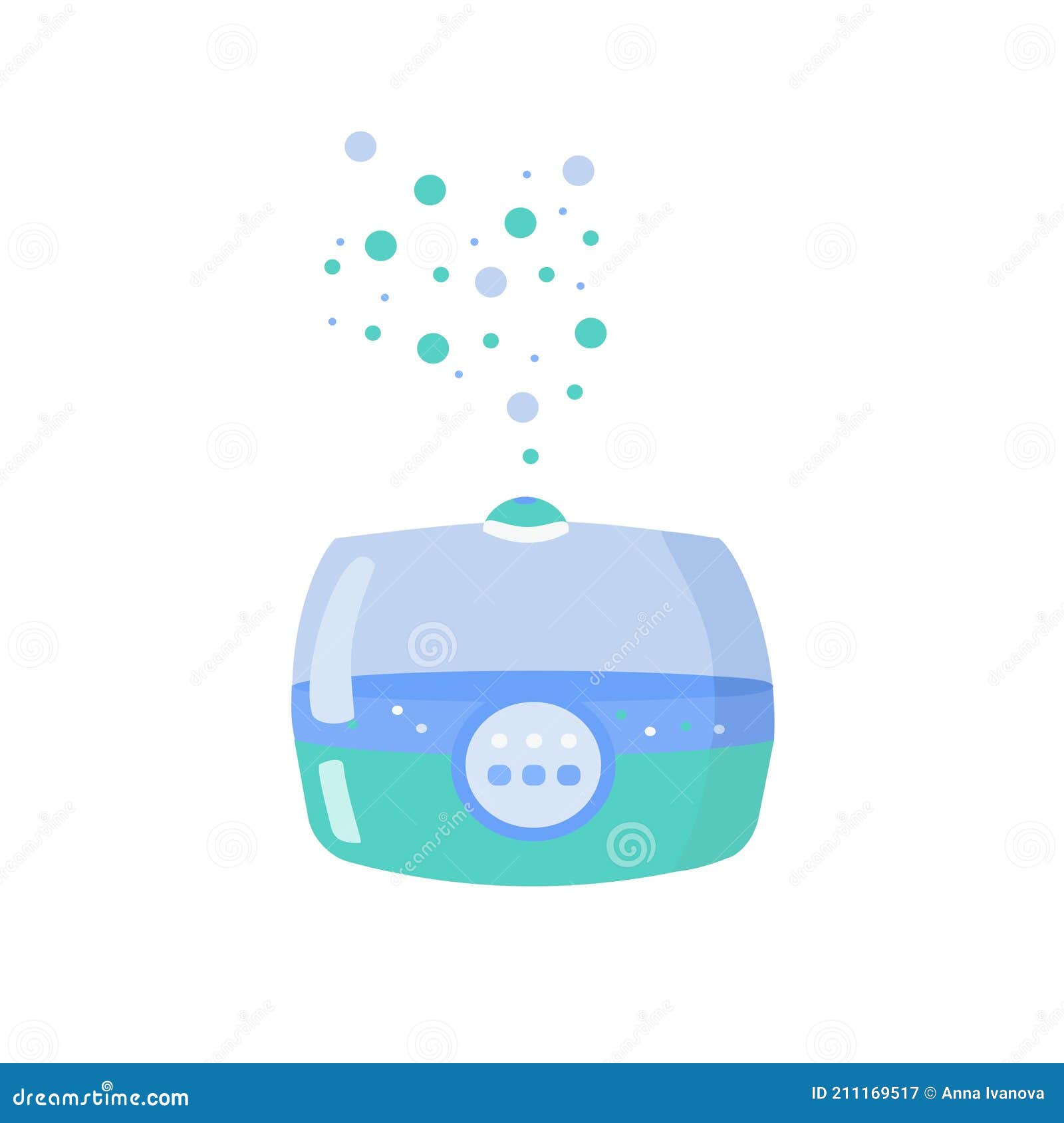 Humidifier Air Diffuser Cartoon Isolated Illustration Stock Vector ...