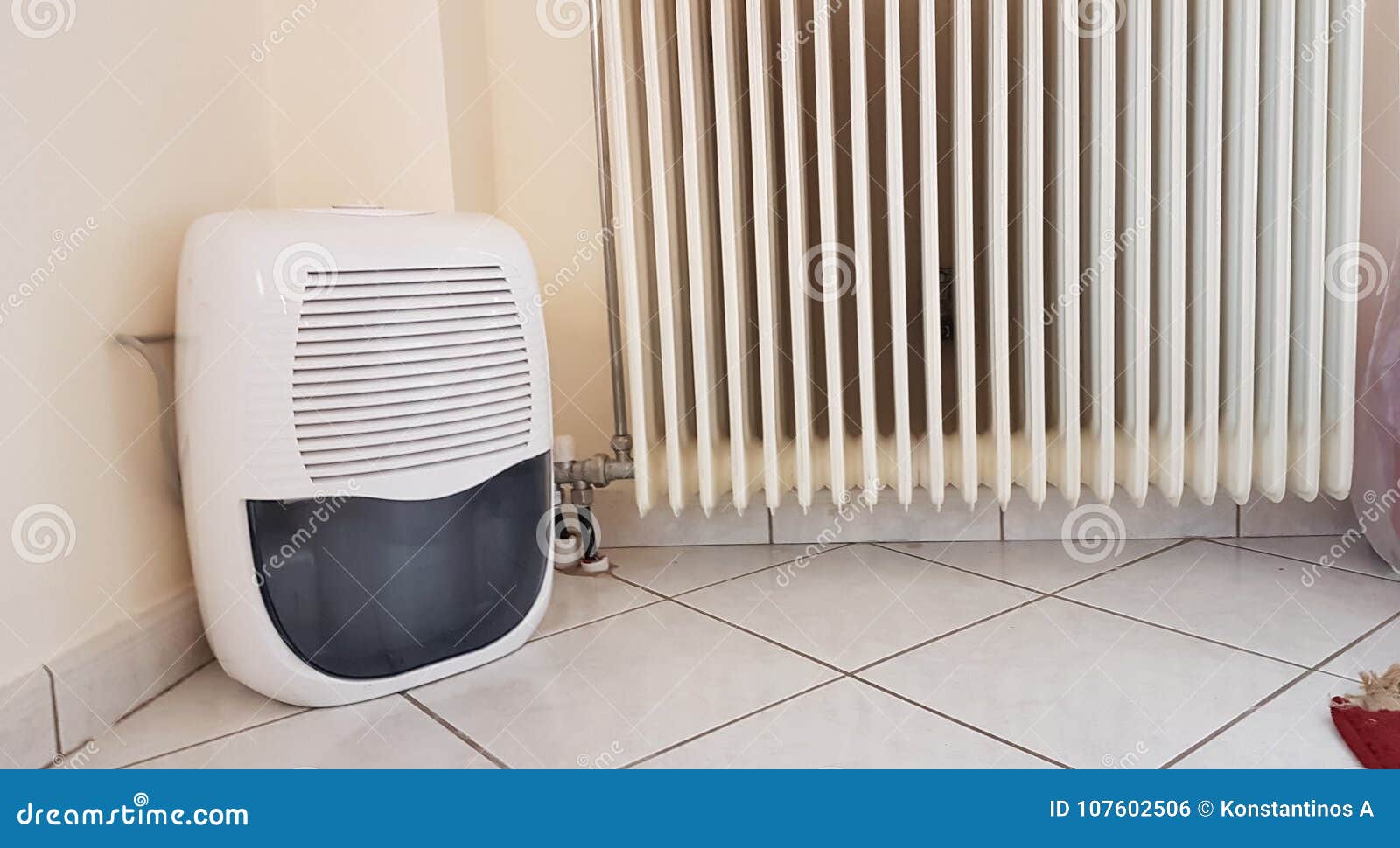 Humidifier and Heater Old in the Room Stock Photo - Image of plastic ...