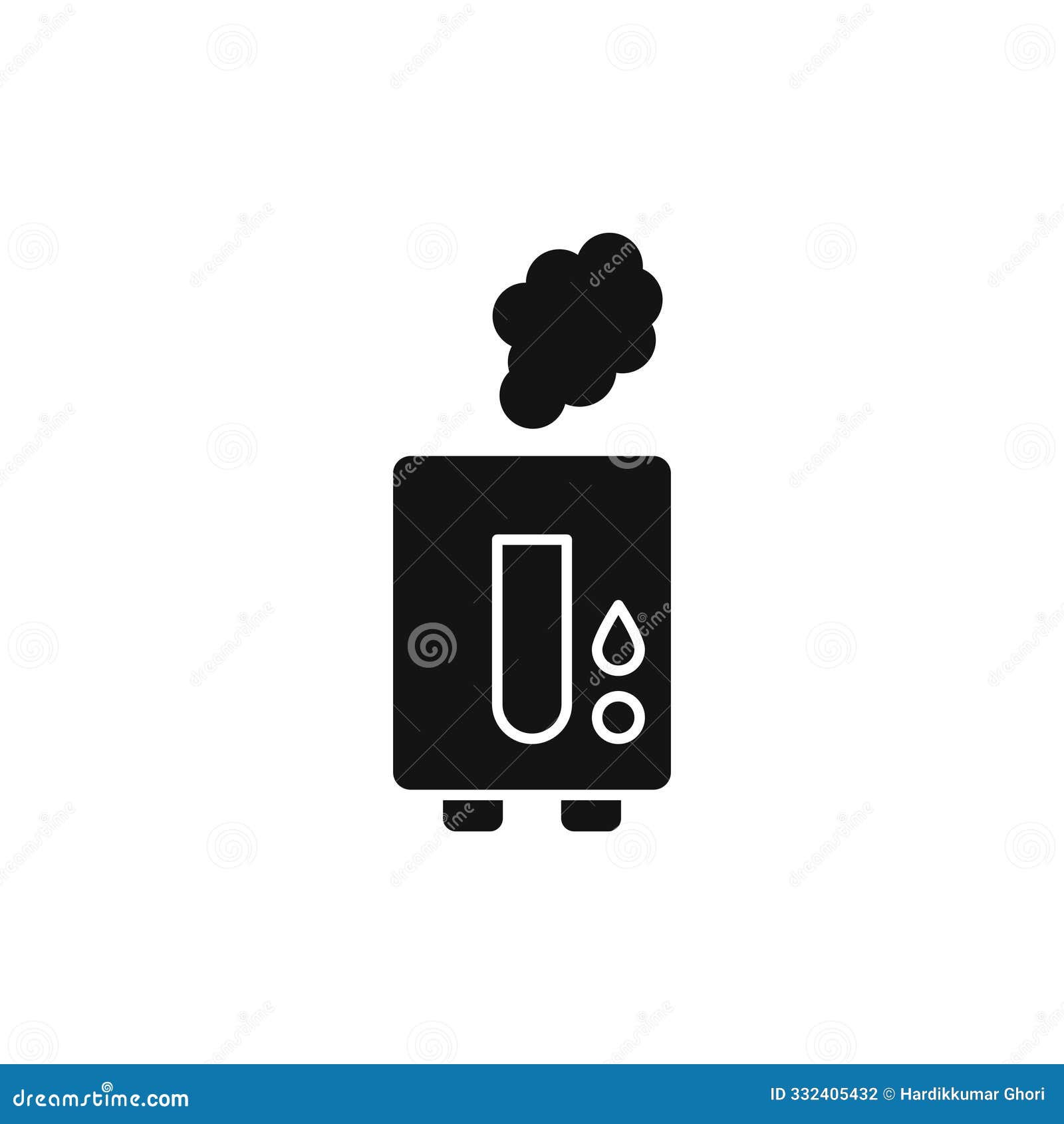 Humidifier Icon Symbol on White Background Stock Illustration ...