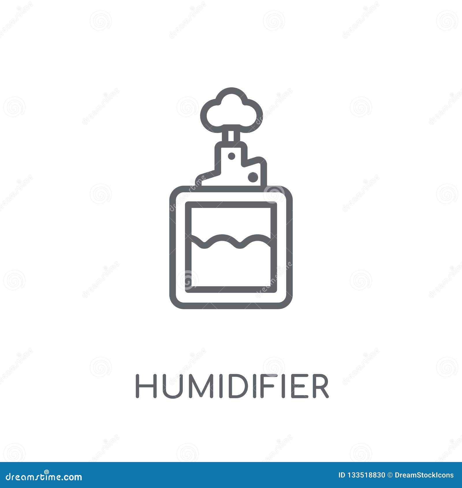 Humidifier Linear Icon. Modern Outline Humidifier Logo Concept O Stock ...