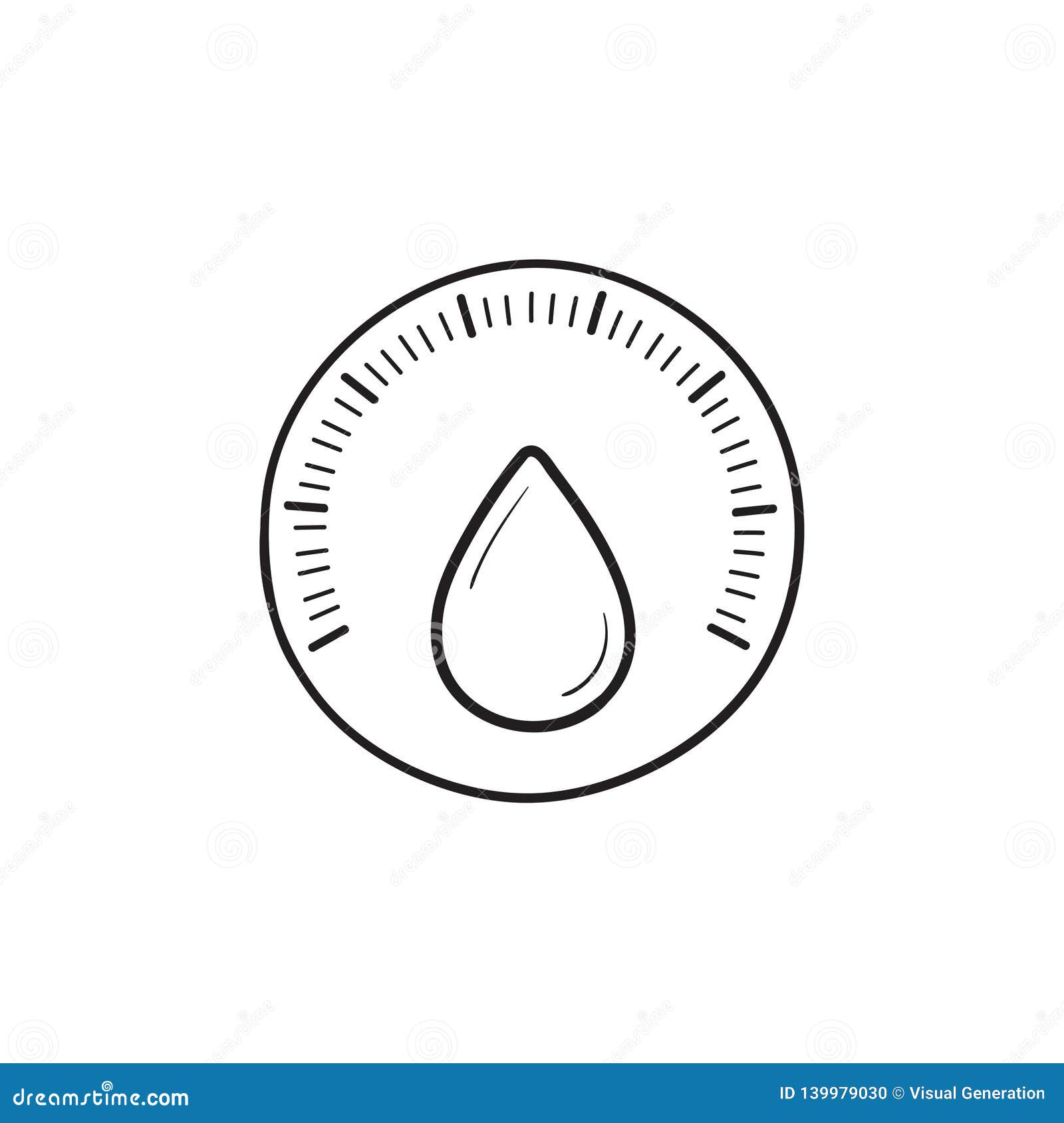 Humidity Control Hand Drawn Outline Doodle Icon. Stock Vector ...