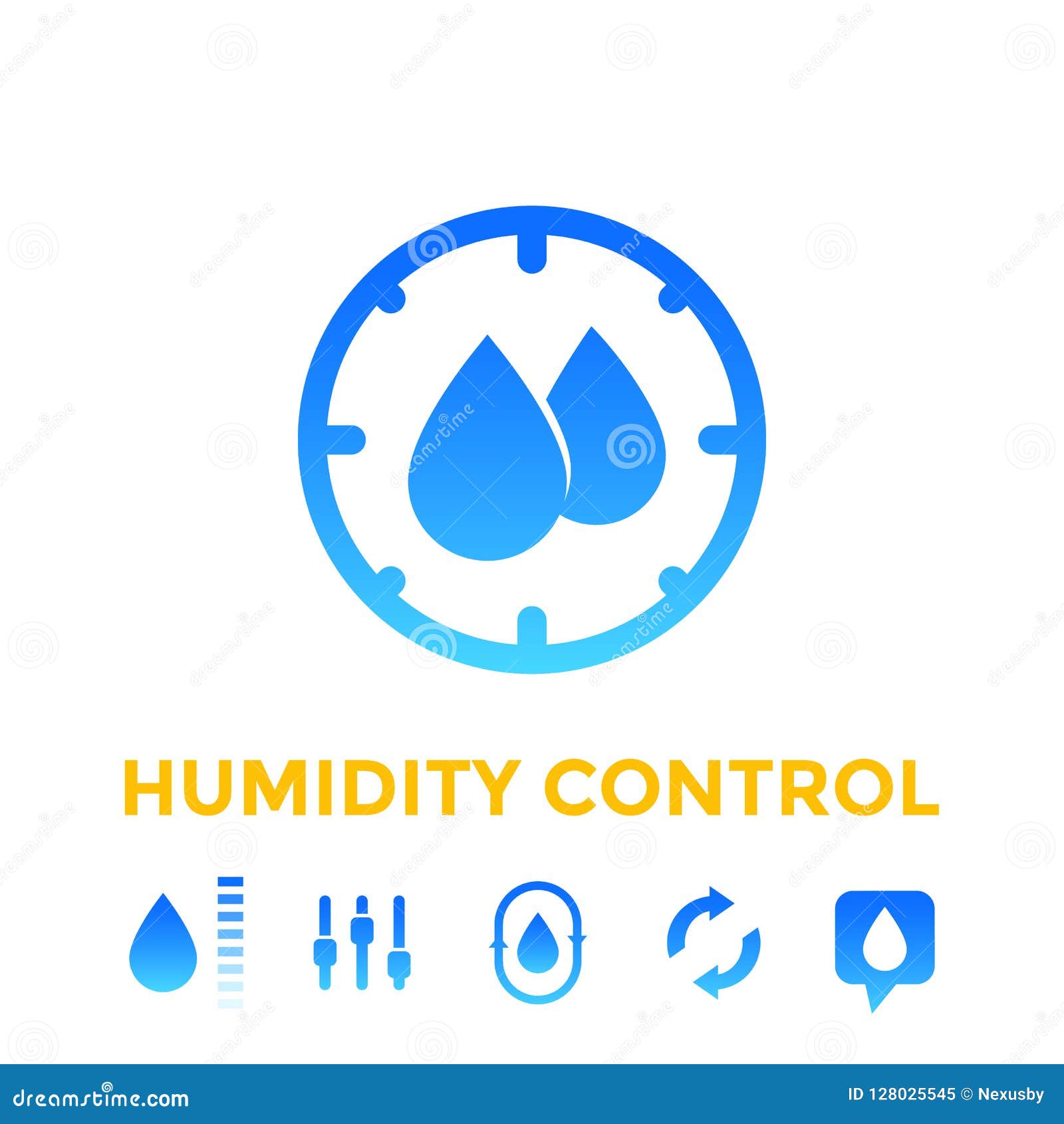 Humidity Control Hand Drawn Outline Doodle Icon. Vector Illustration ...