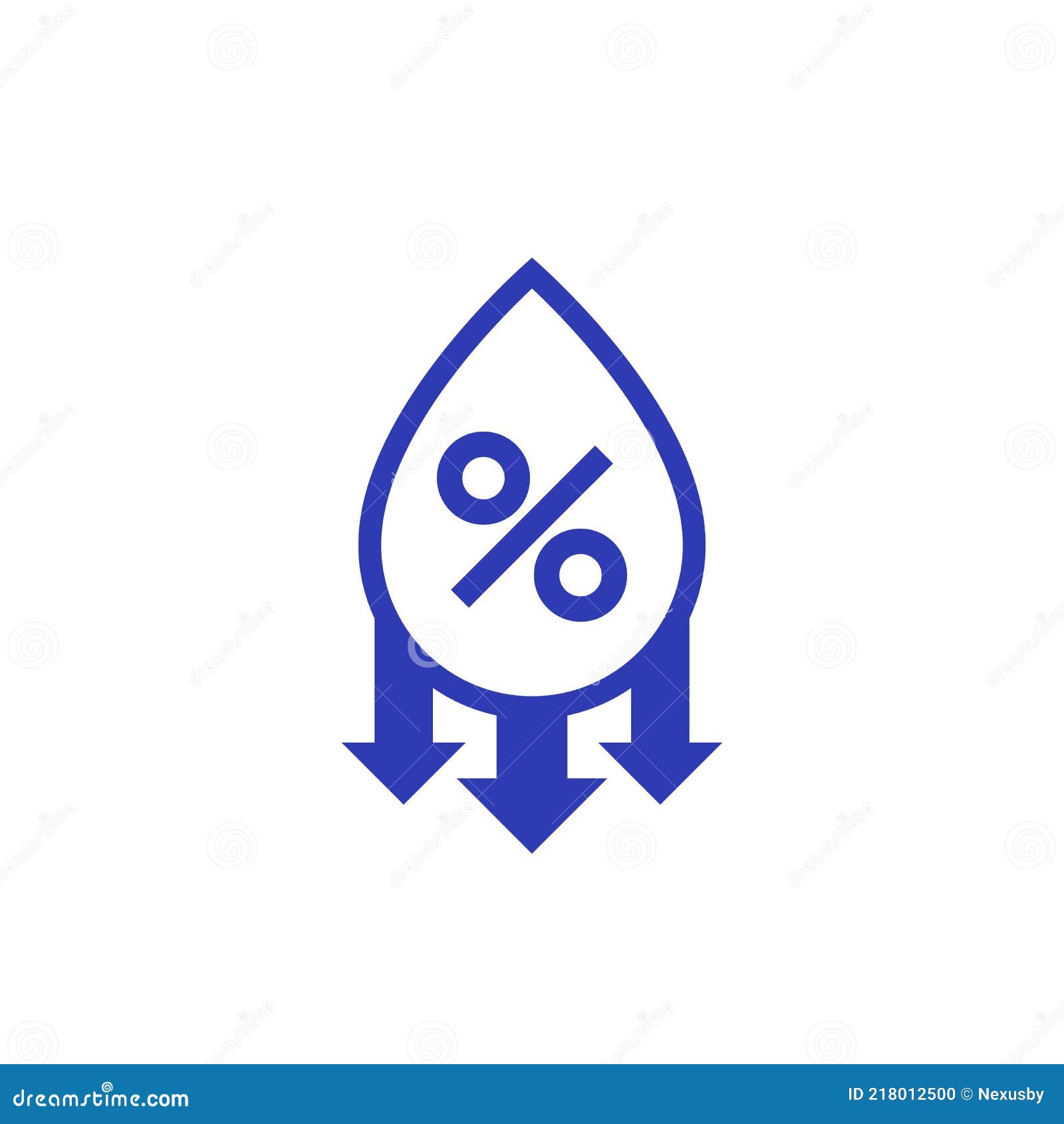 Humidity Decrease Icon, Water Drop and Percent Stock Vector - Illustration of droplet, fall ...