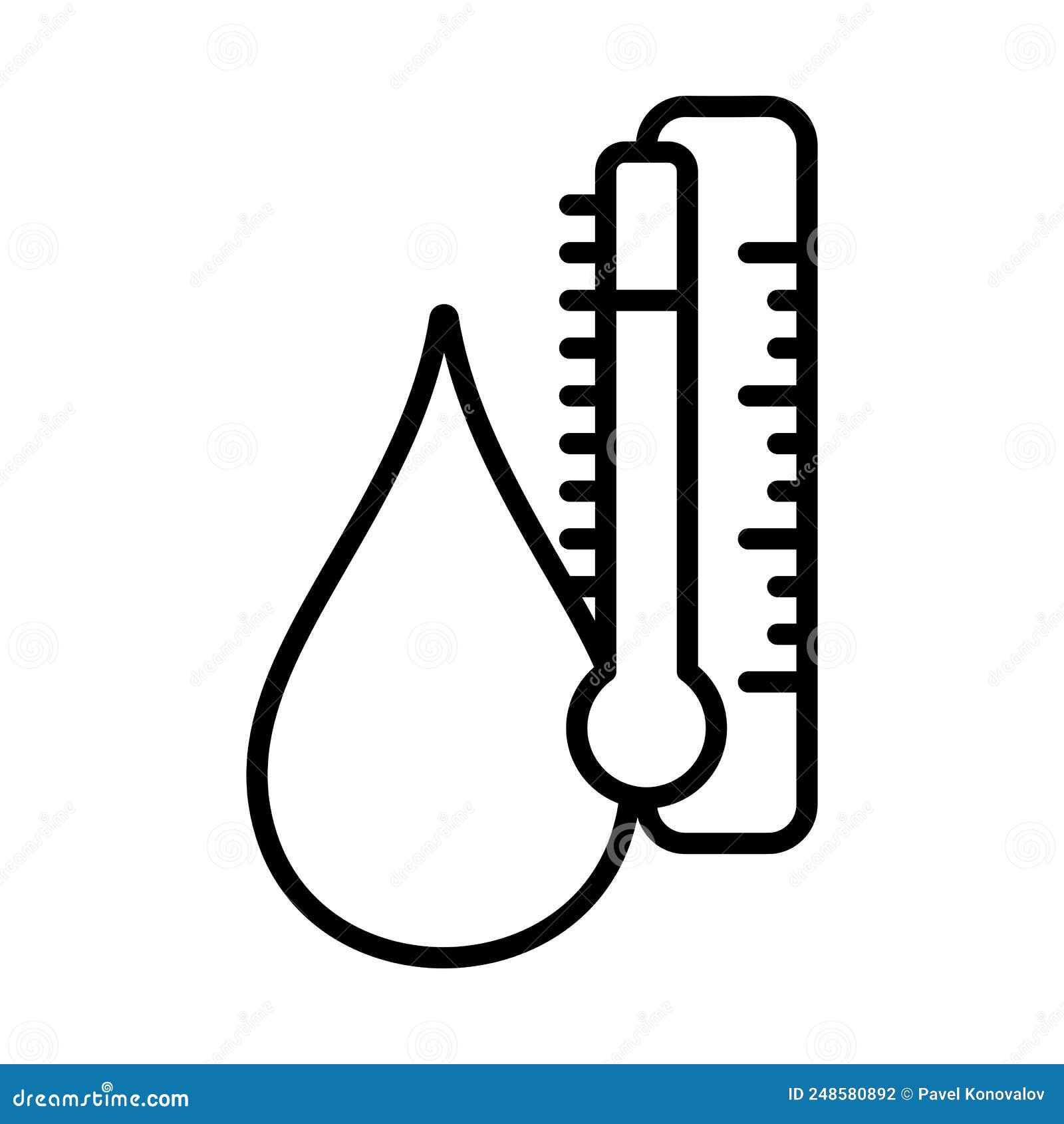 Humidity Icon stock vector. Illustration of absolute - 248580892