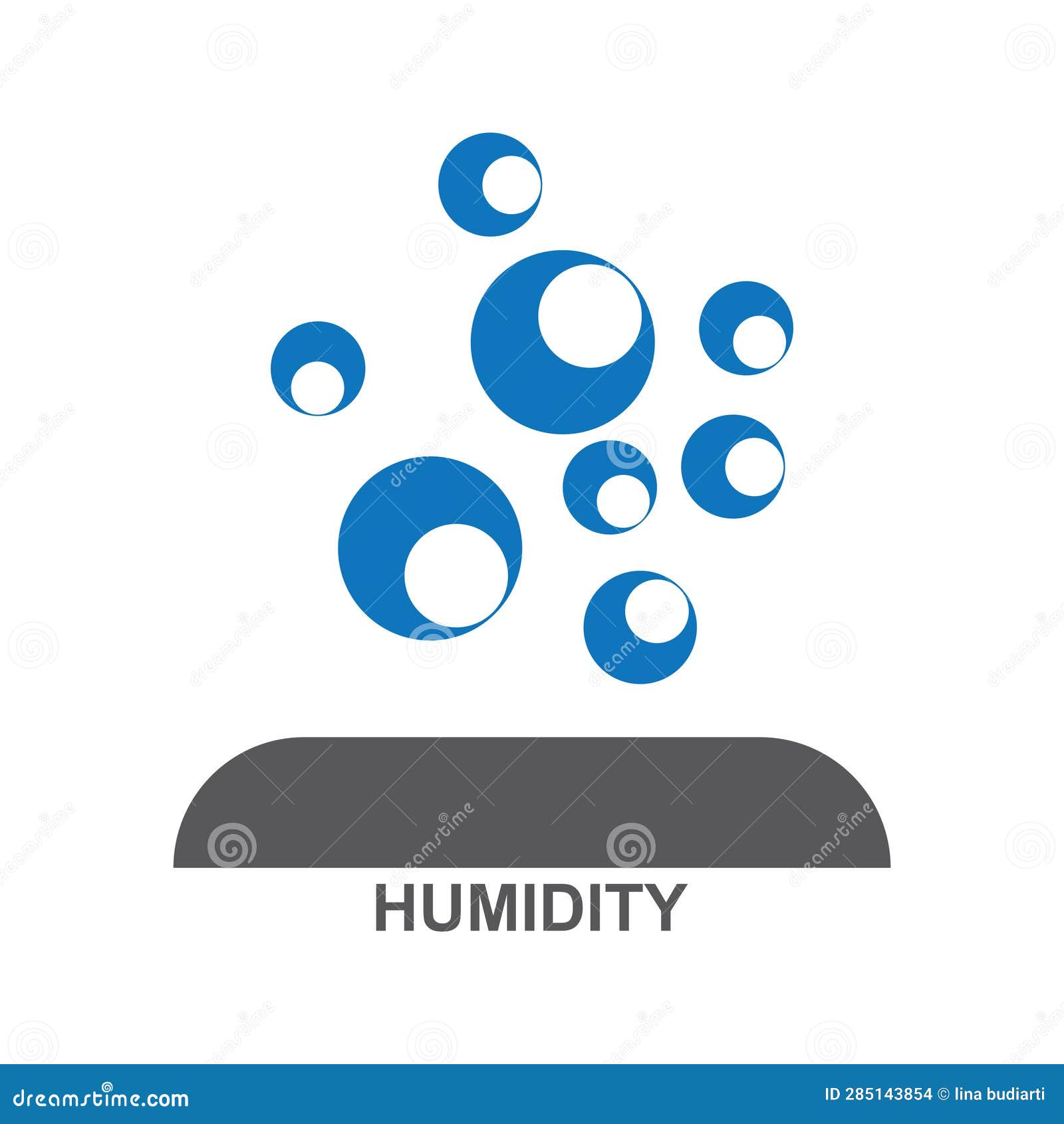 Humidity icon stock vector. Illustration of presentation - 285143854