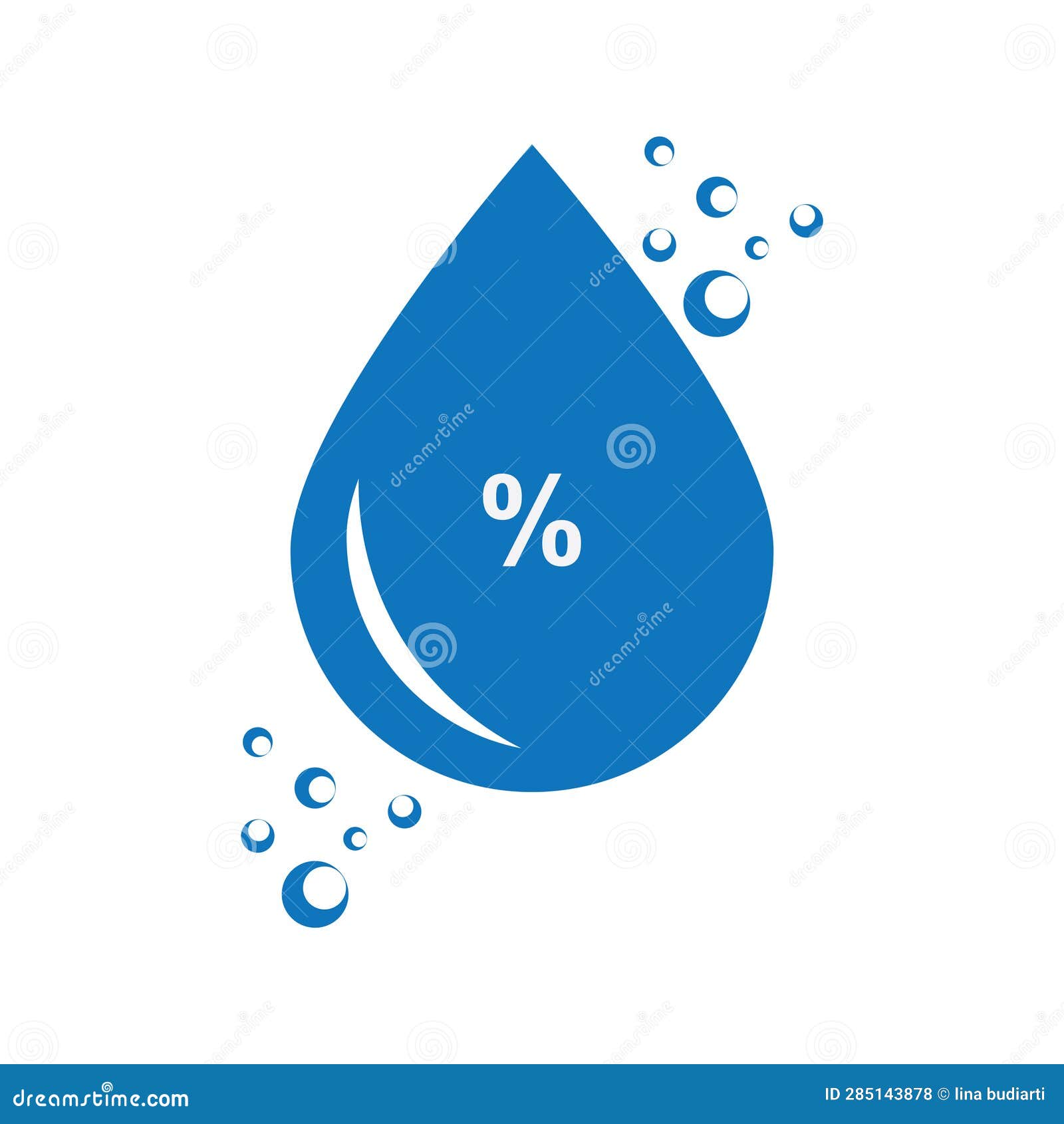 Humidity icon stock vector. Illustration of noniron - 285143878