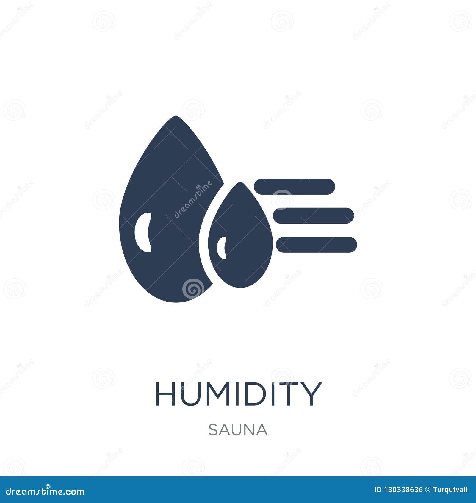 Humidity Icon. Trendy Flat Vector Humidity Icon on White Background ...