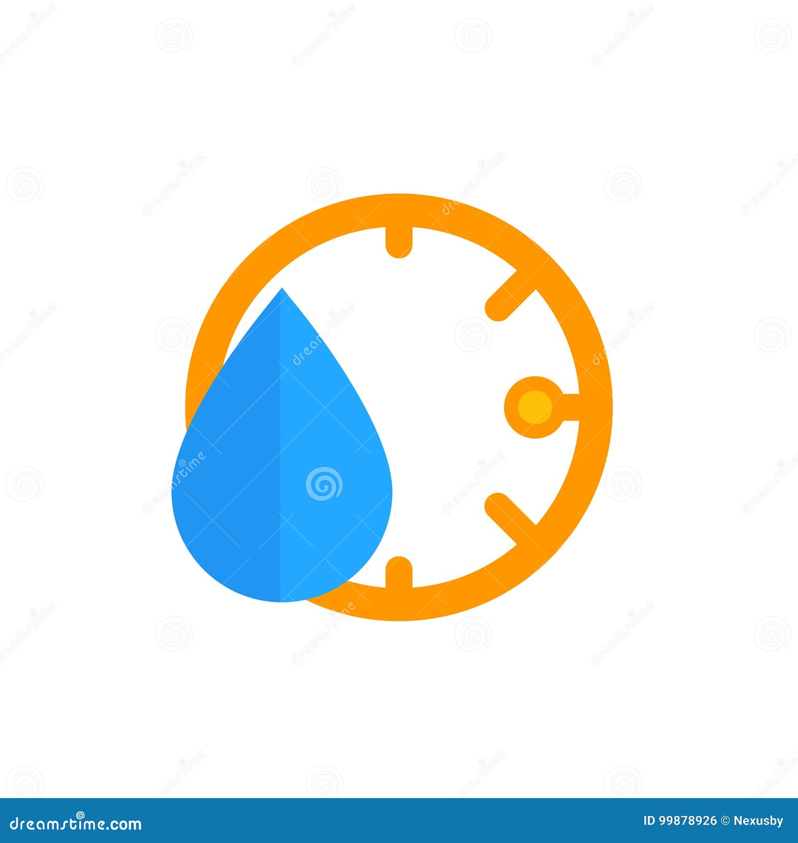 Humidity Icon In Comic Style. Climate Vector Cartoon Illustration On ...
