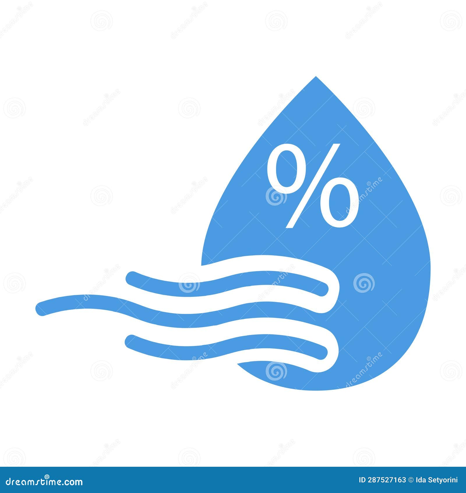 Humidity icon vector stock illustration. Illustration of water - 287527163
