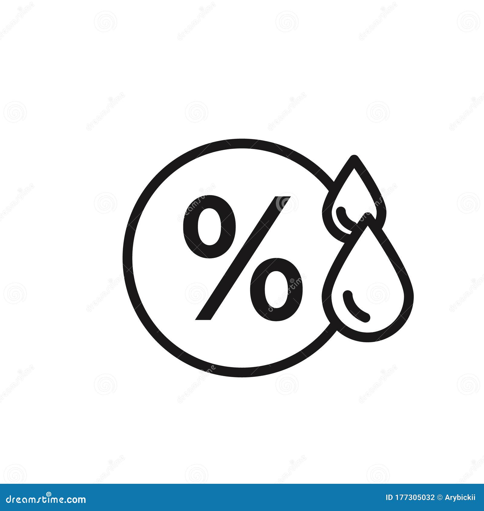 Humidity Icon In Comic Style. Climate Vector Cartoon Illustration On ...