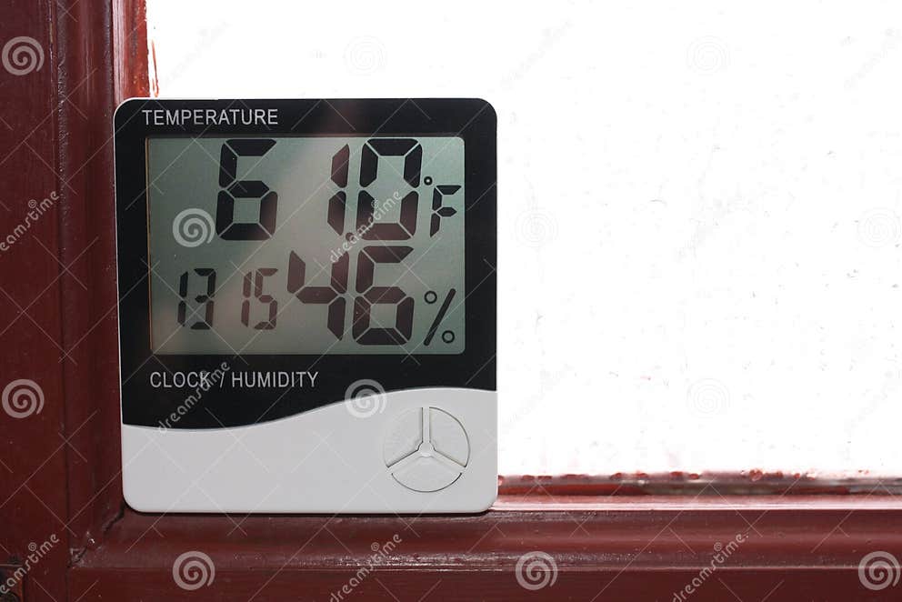 Humidity Indicator is Indicated on the Hygrometer of the Device. an ...