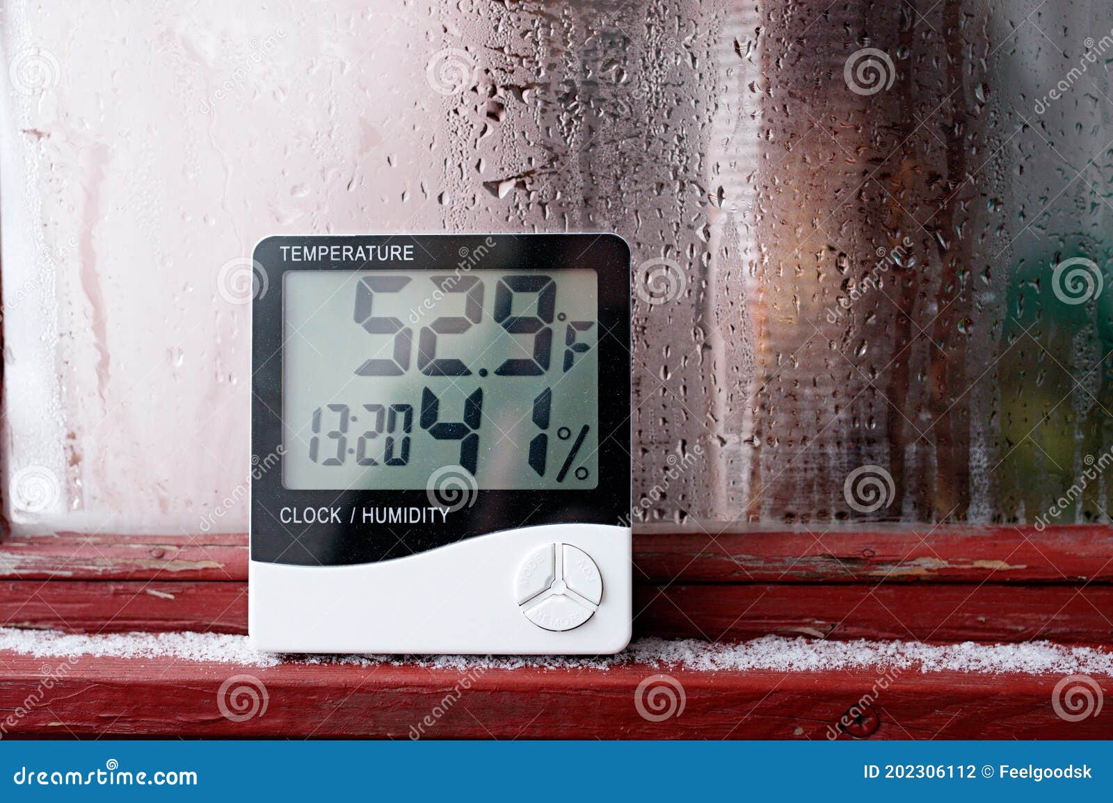 Humidity Indicator is Indicated on the Hygrometer of the Device. an ...