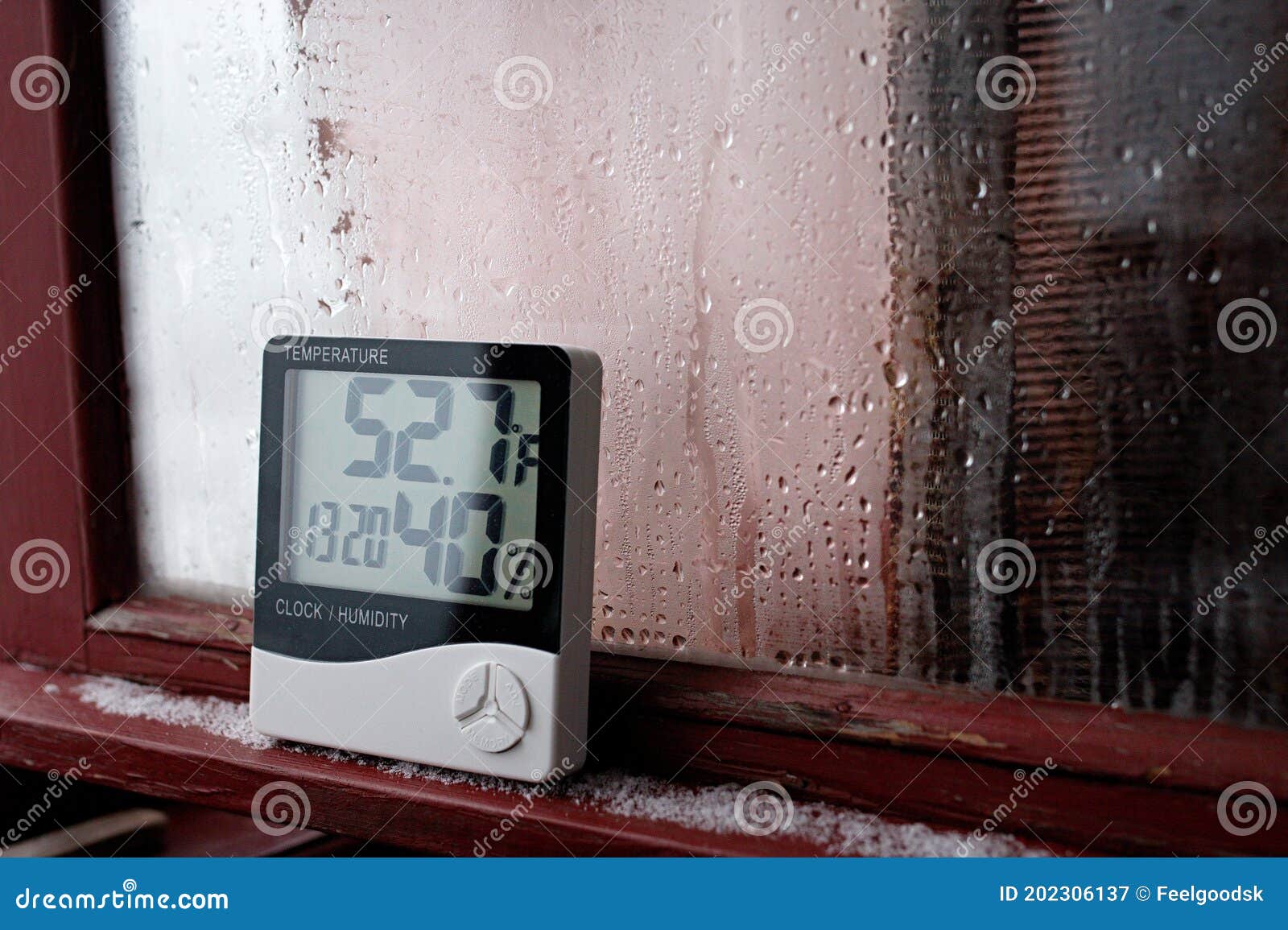 Humidity Indicator is Indicated on the Hygrometer of the Device. an ...